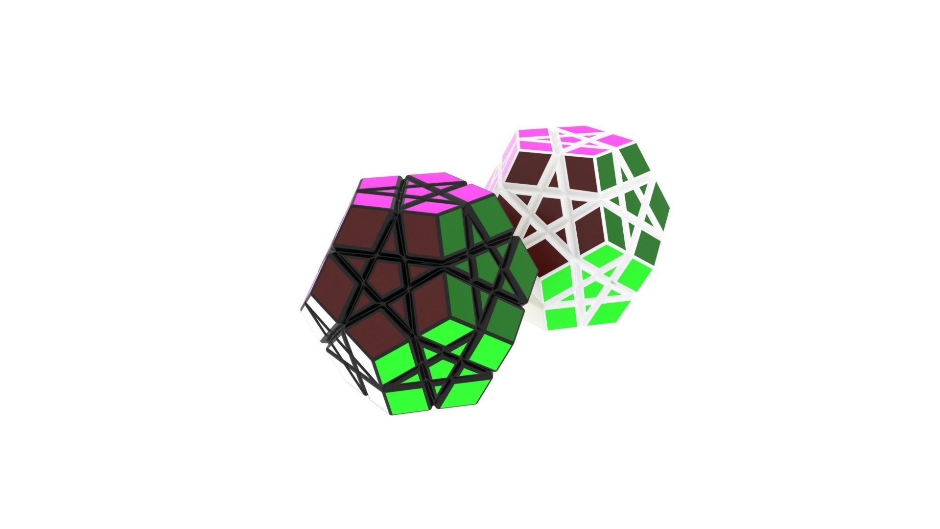 Megaminx Set 3D model | CGTrader