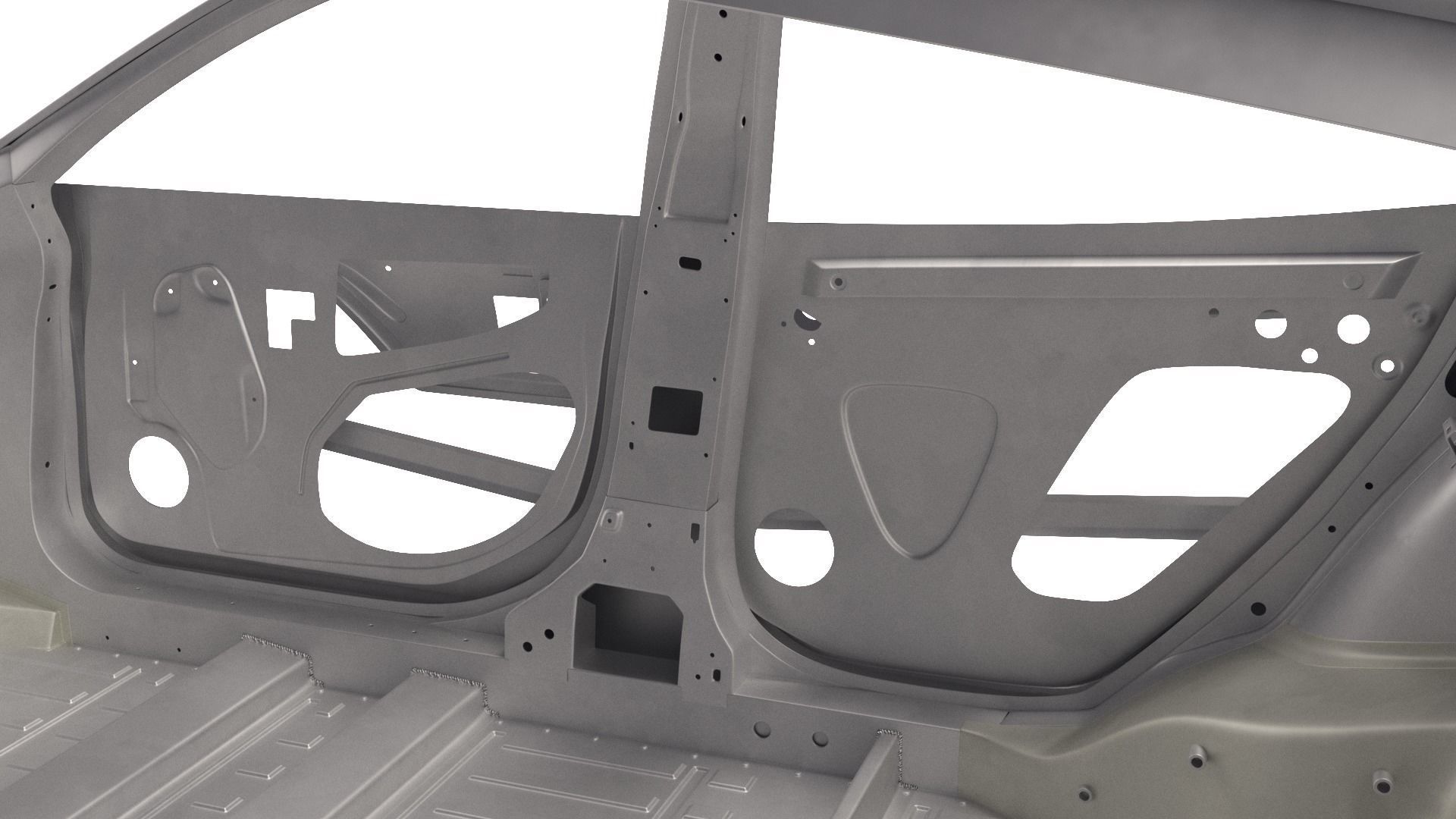 Tesla Model S Frame 3D model rigged | CGTrader