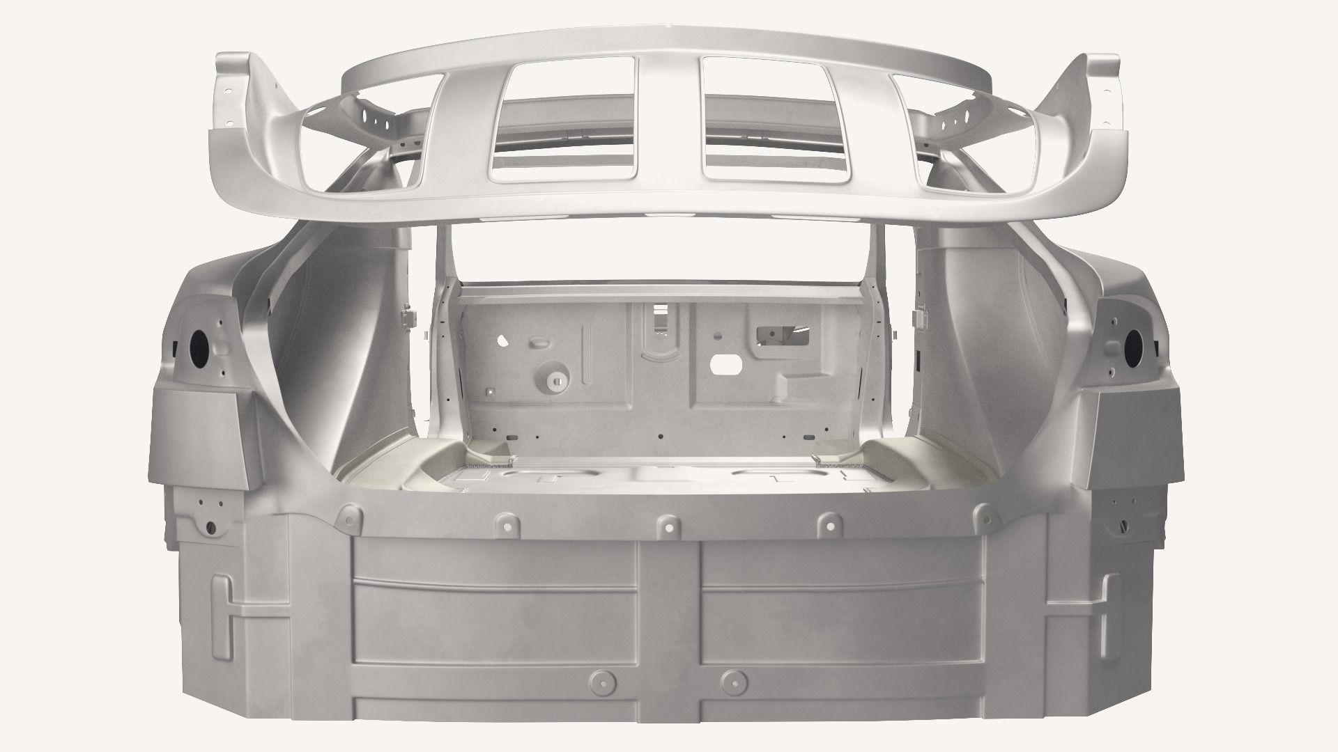 Tesla Model S Frame 2 3D model rigged | CGTrader