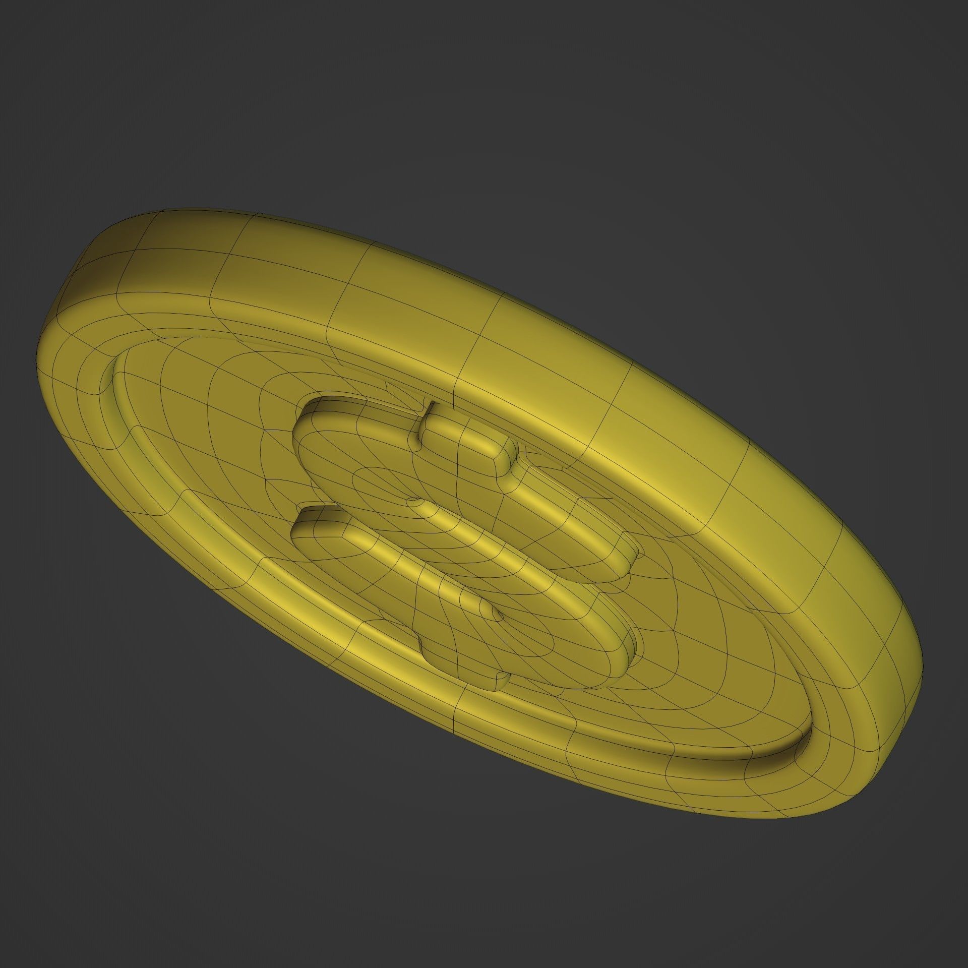 3D model Cartoon Dollar Coin VR / AR / low-poly | CGTrader