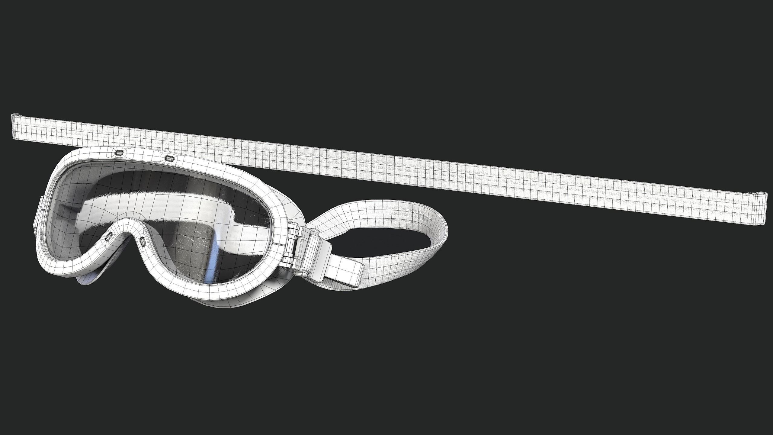 3D model Ballistic Tactical Goggles VR / AR / low-poly | CGTrader