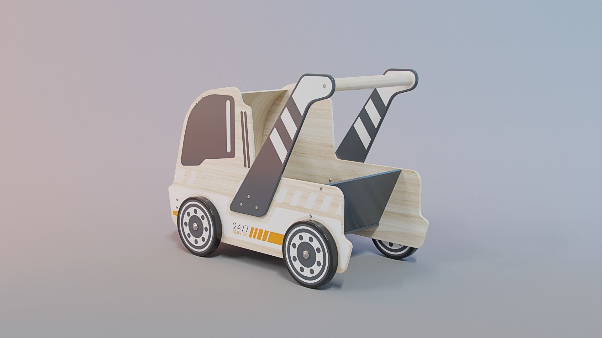 Baby Walker - Wooden 3D model | CGTrader
