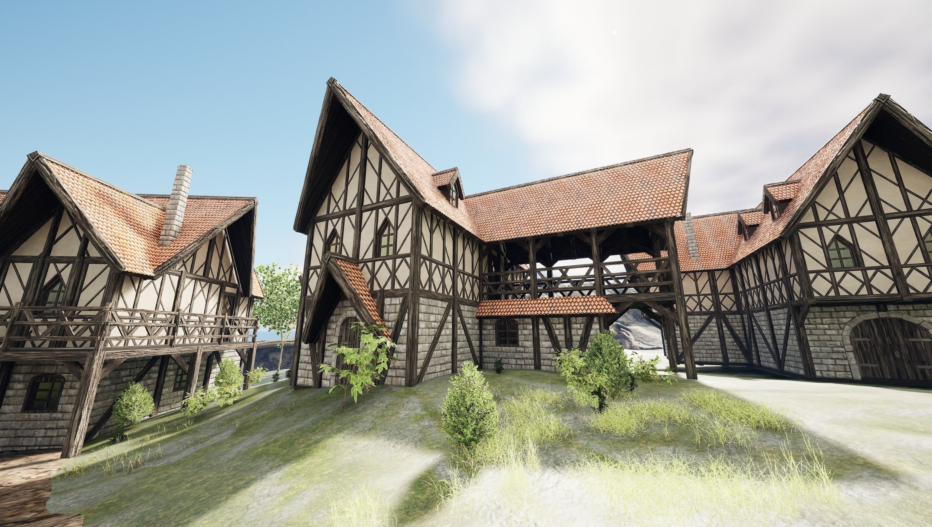 UE5 German Medieval Modular Town Assets 3D model | CGTrader