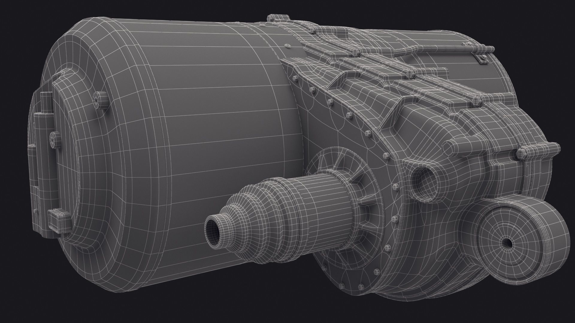Tesla Electric Motor 3D model | CGTrader