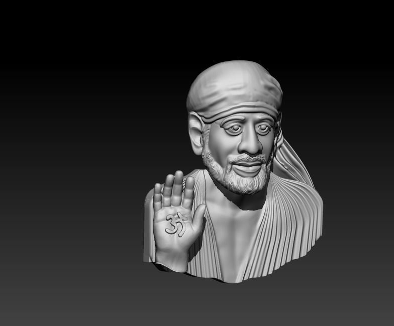 Sai Baba 3D print model 3D model 3D printable | CGTrader