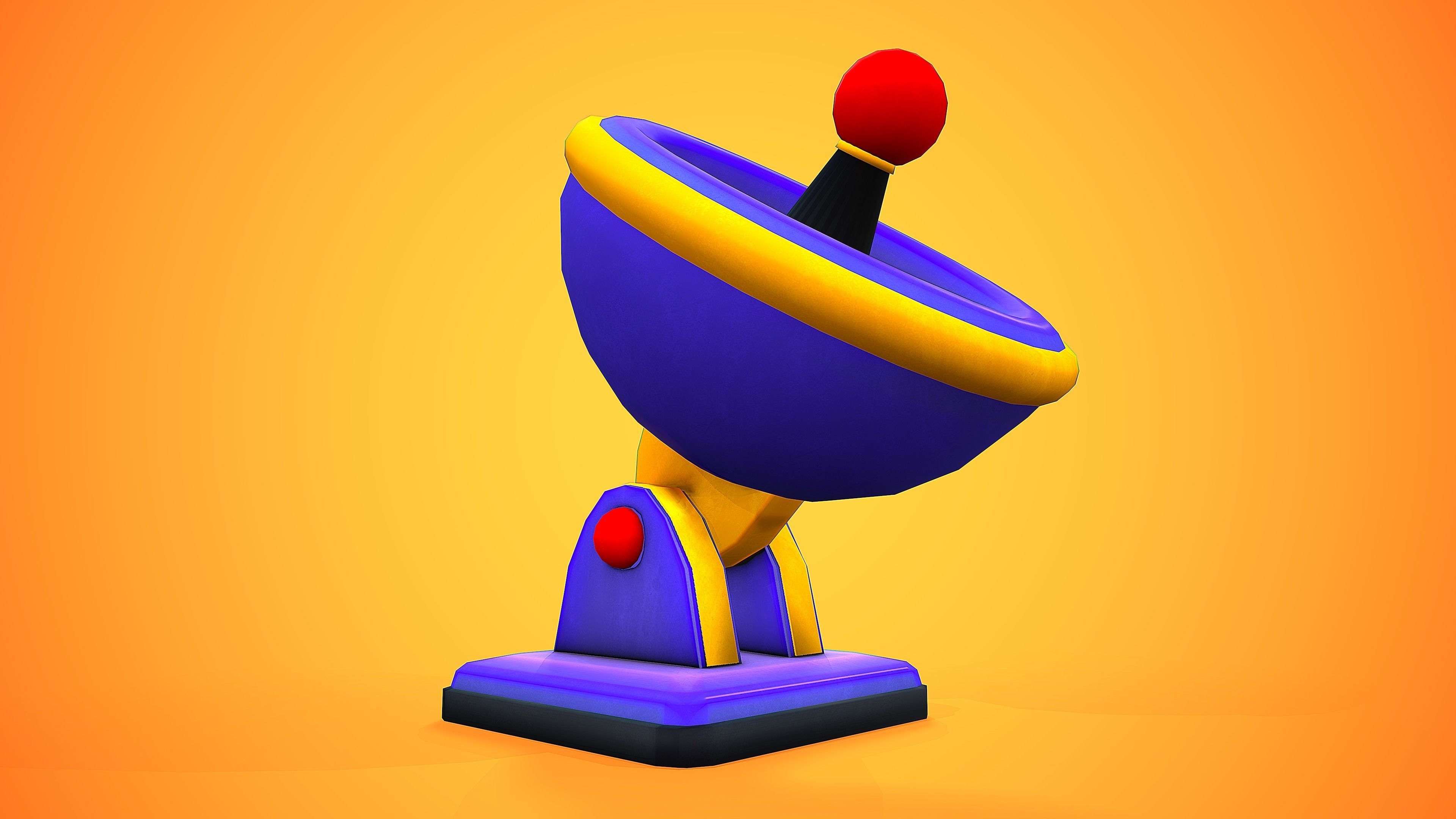 3D model ANTENNA RADAR CARTOON STYLIZED VR / AR / low-poly | CGTrader