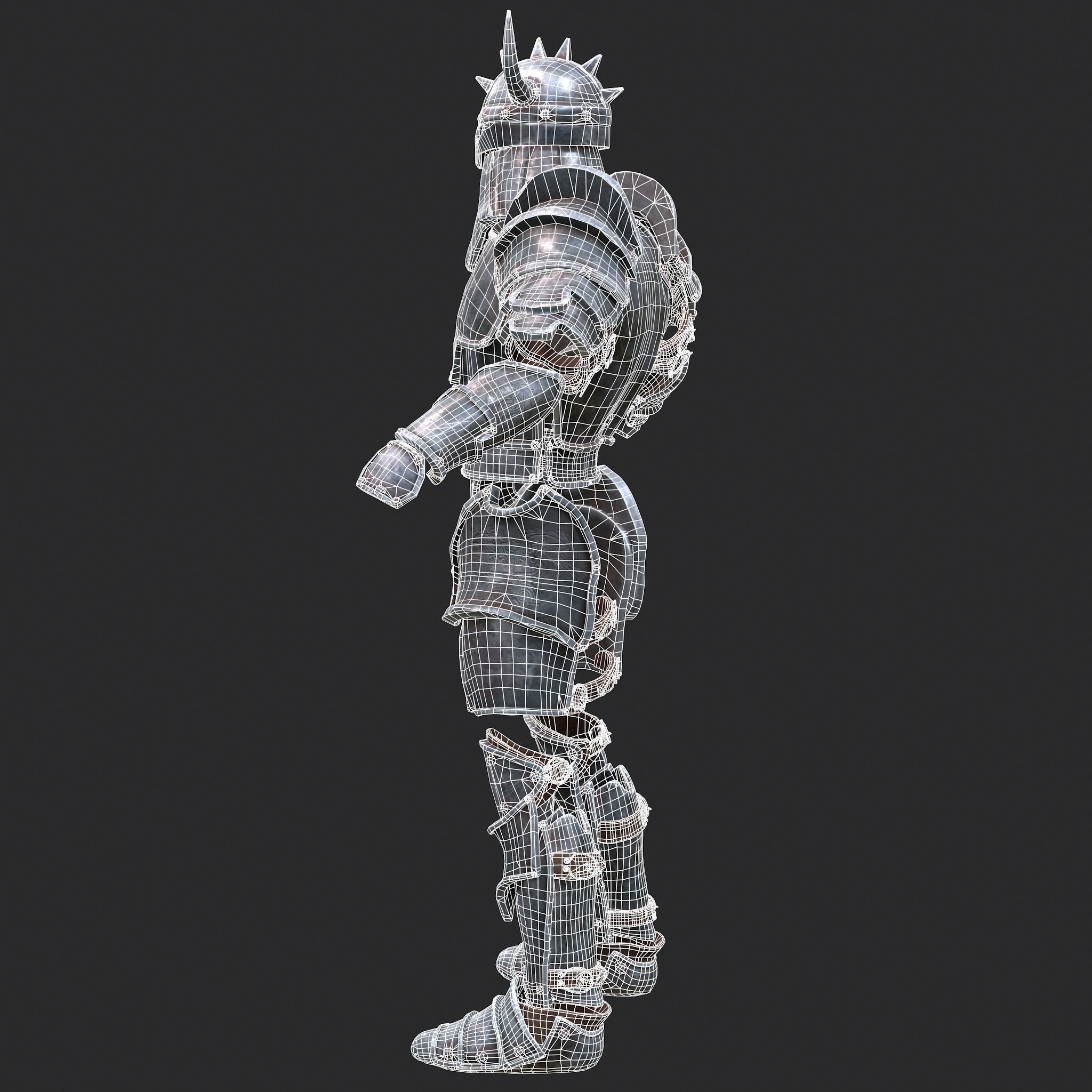 3D model Fantasy Medieval Bearded Viking Armour VR / AR / low-poly ...