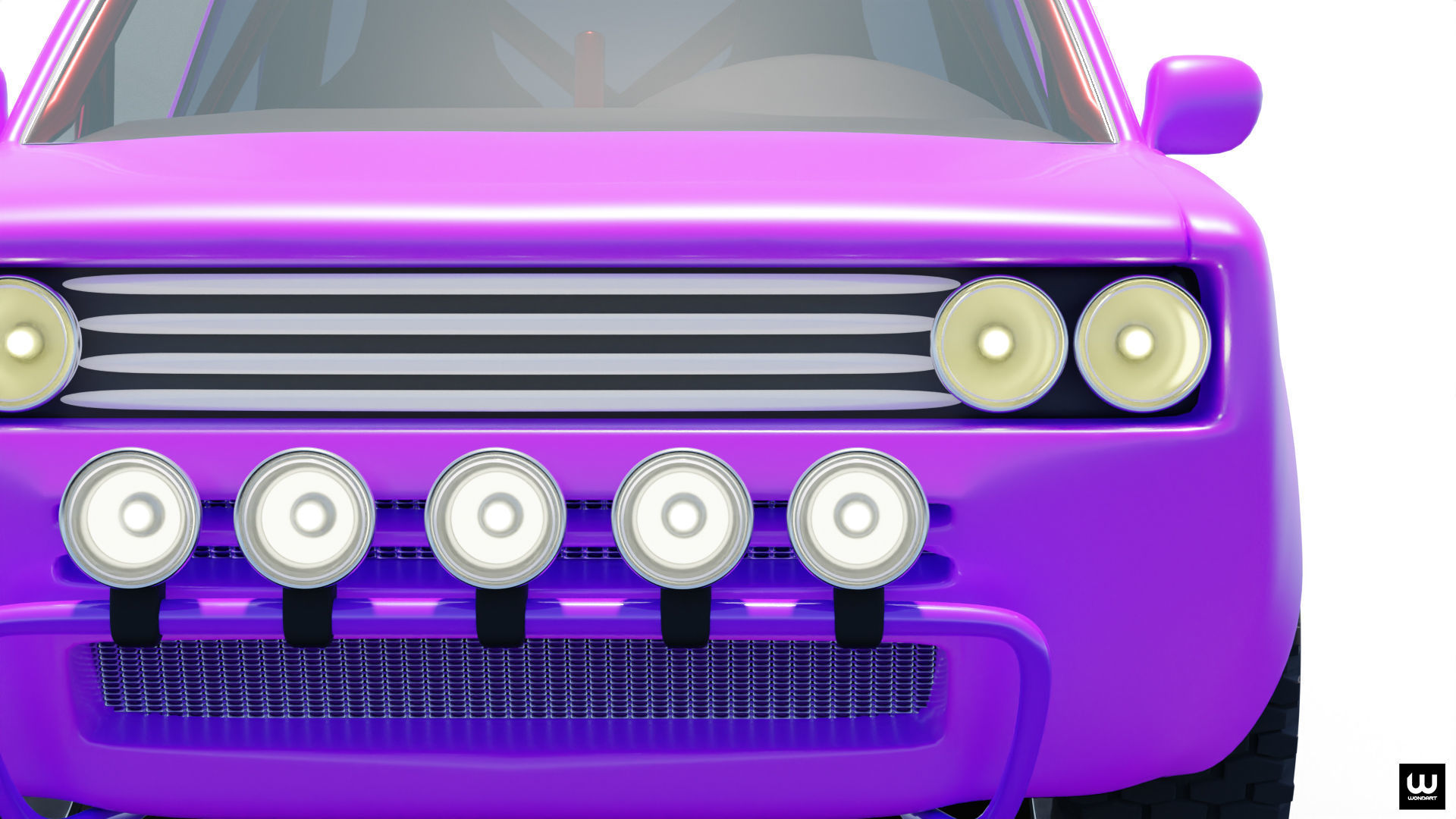 Concept Cartoon Rally Car 3D model | CGTrader