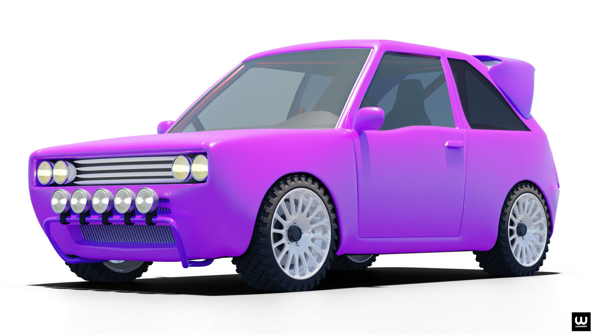 Concept Cartoon Rally Car 3D model | CGTrader
