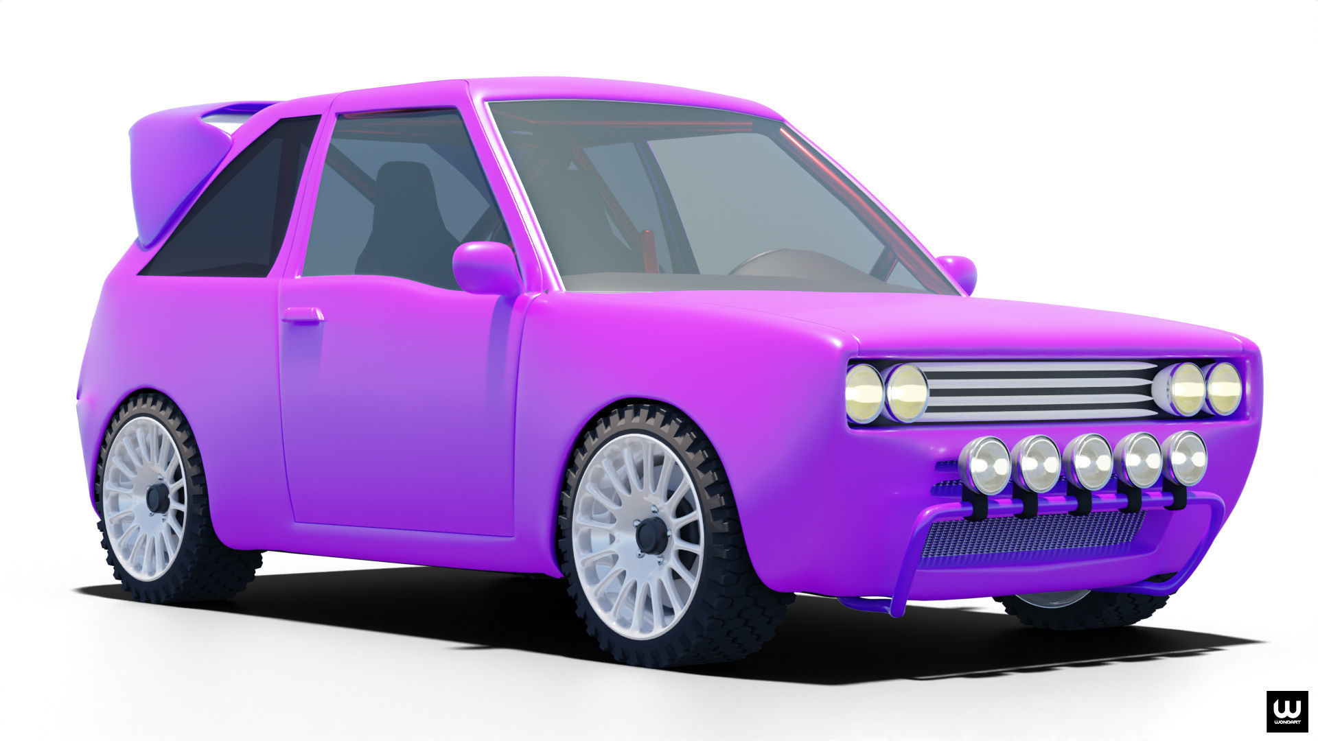 Concept Cartoon Rally Car 3D model | CGTrader