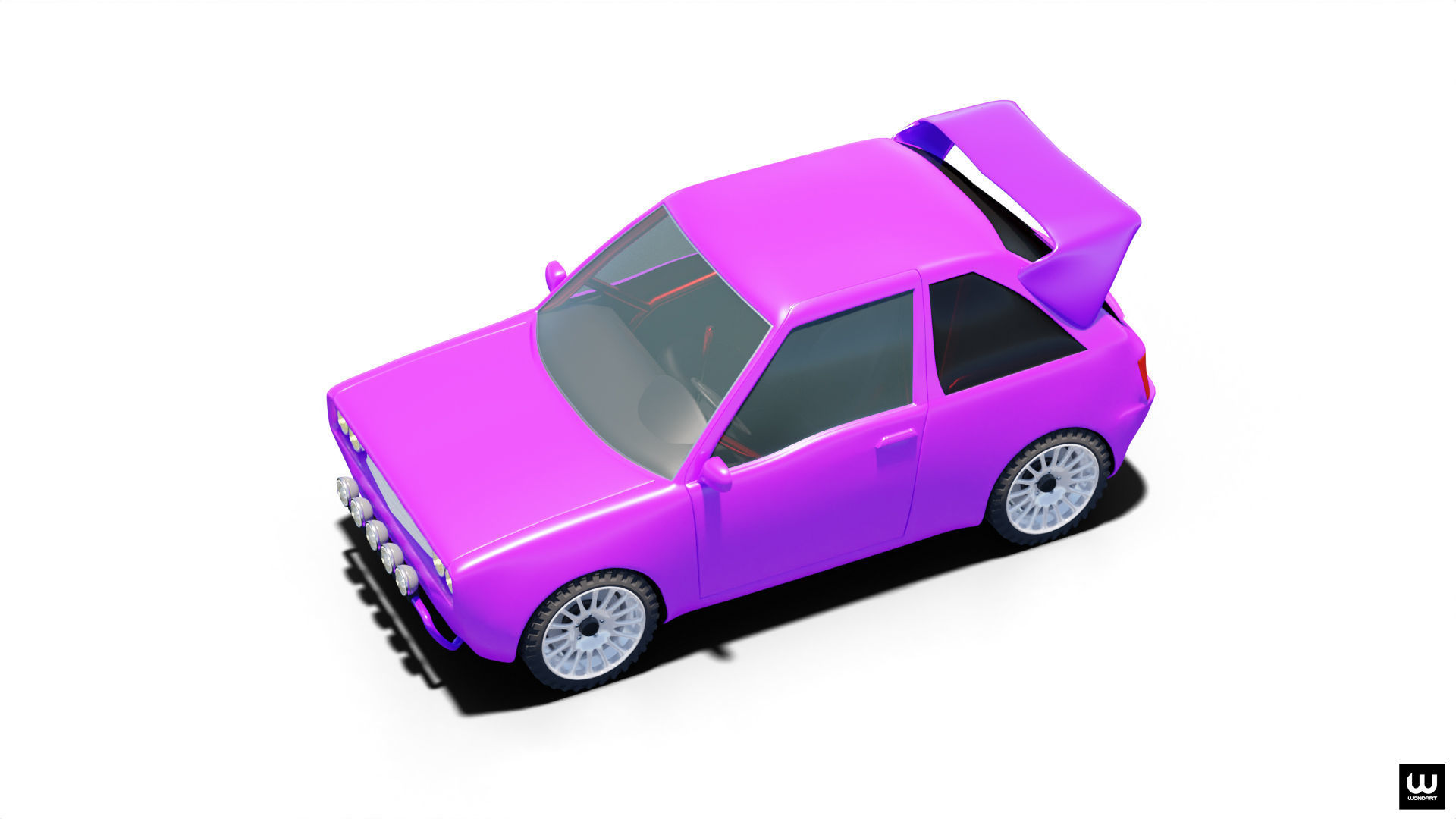 Concept Cartoon Rally Car 3D model | CGTrader
