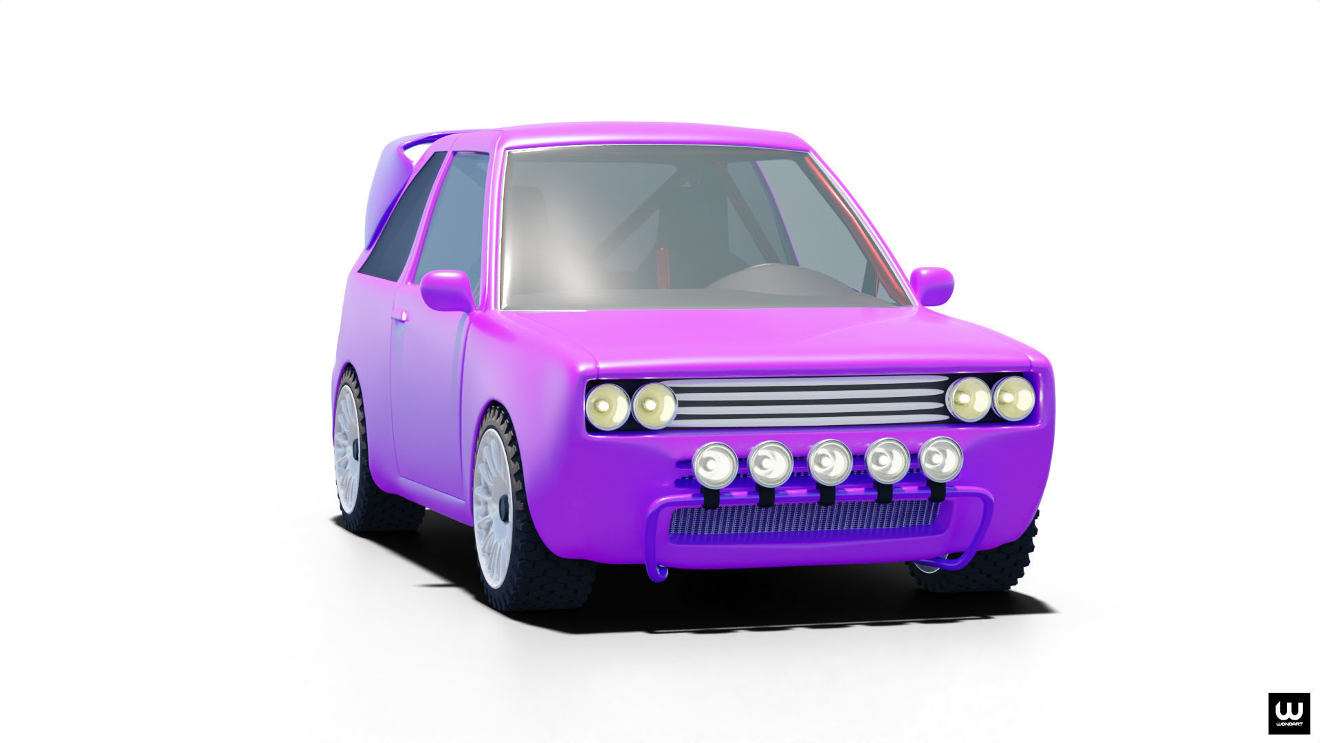 Concept Cartoon Rally Car 3D model | CGTrader