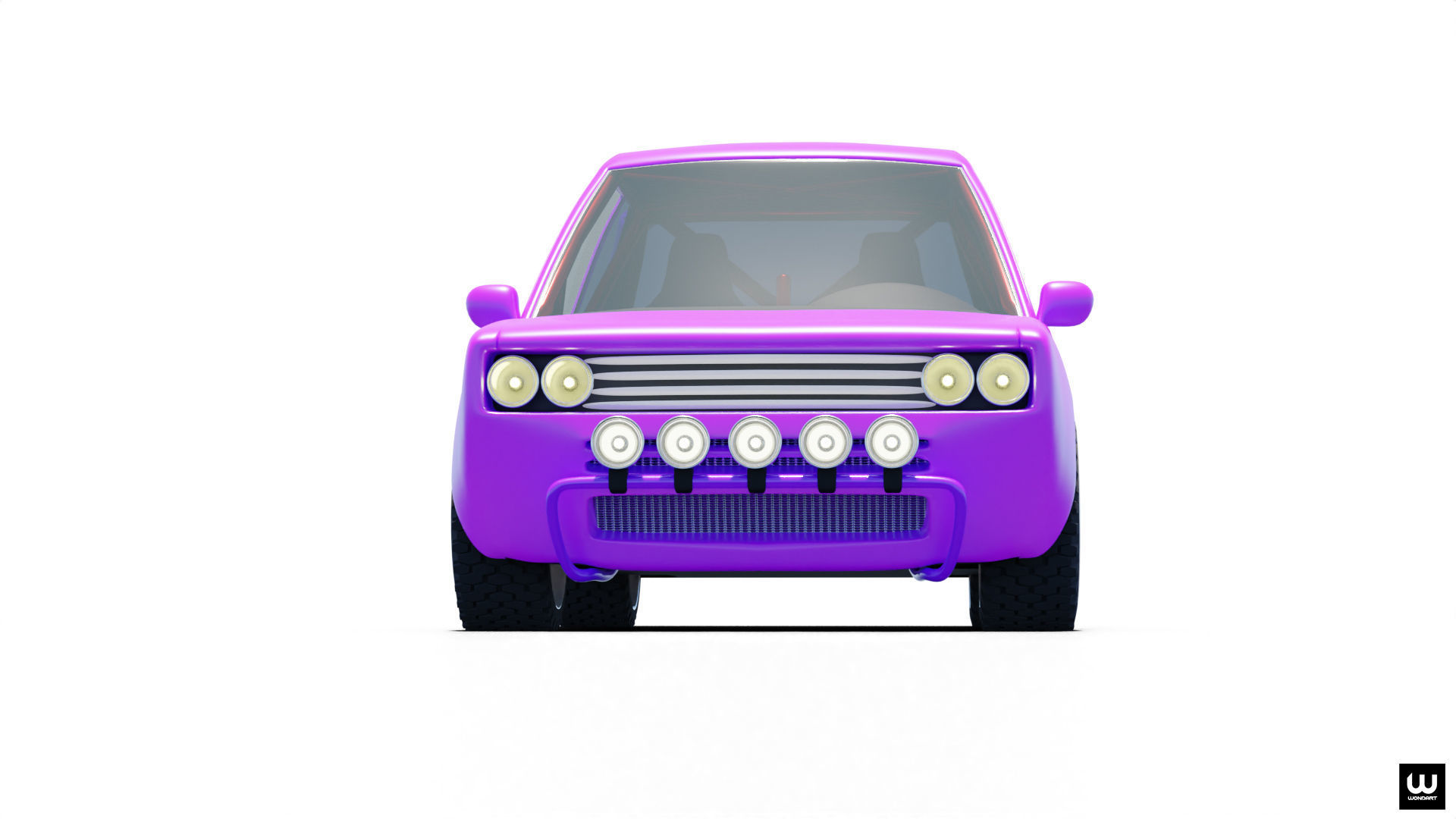 Concept Cartoon Rally Car 3D model | CGTrader