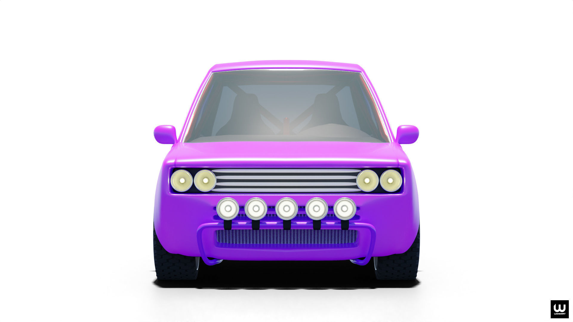 Concept Cartoon Rally Car 3D model | CGTrader