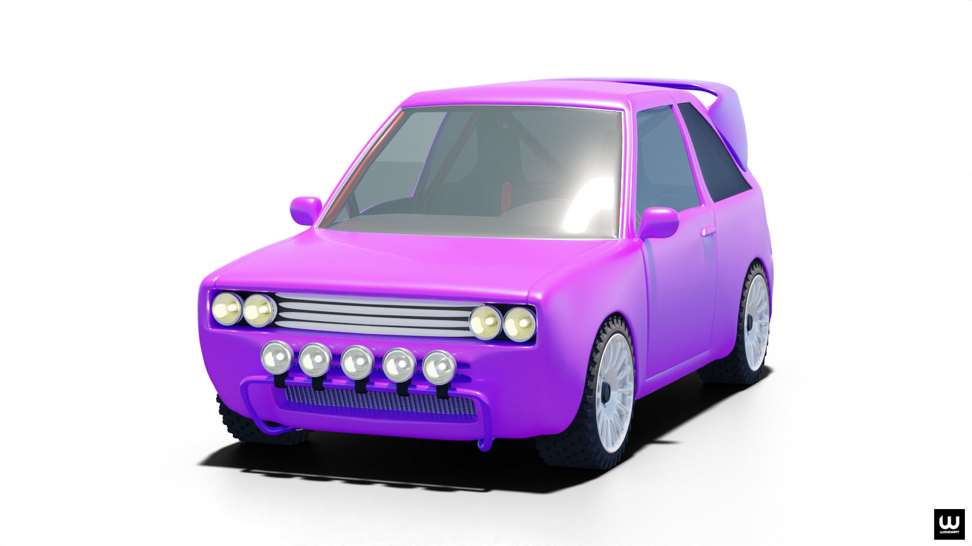 Concept Cartoon Rally Car 3D model | CGTrader