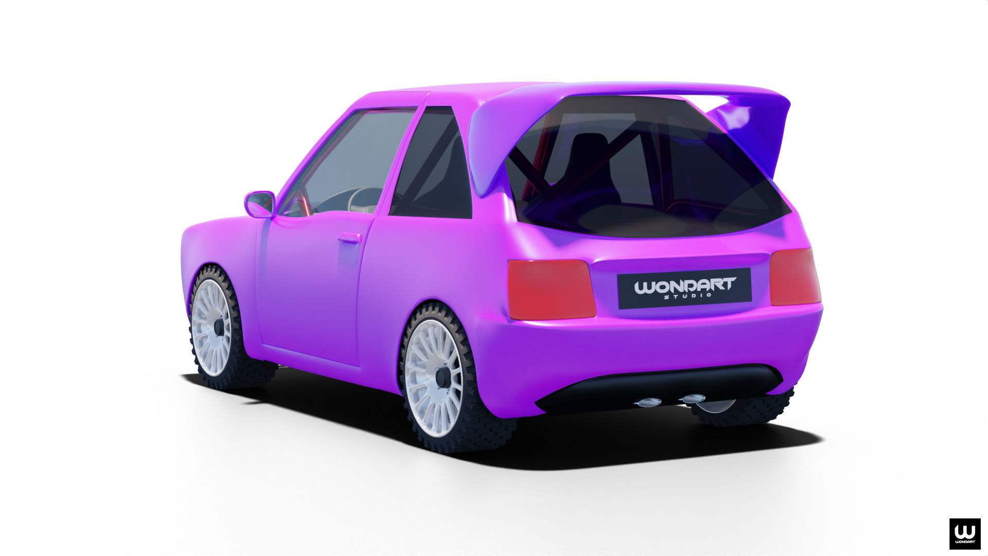 Concept Cartoon Rally Car 3D model | CGTrader