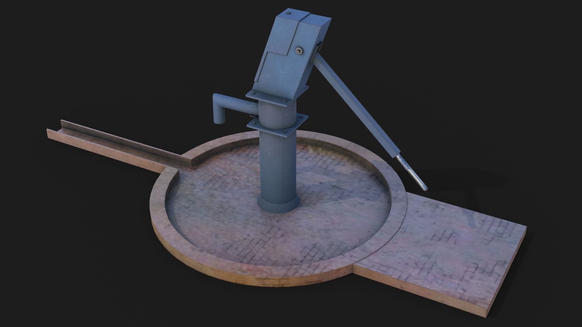 3D model Water stream pump Low-poly 3D model - GameReady VR / AR / low-poly | CGTrader