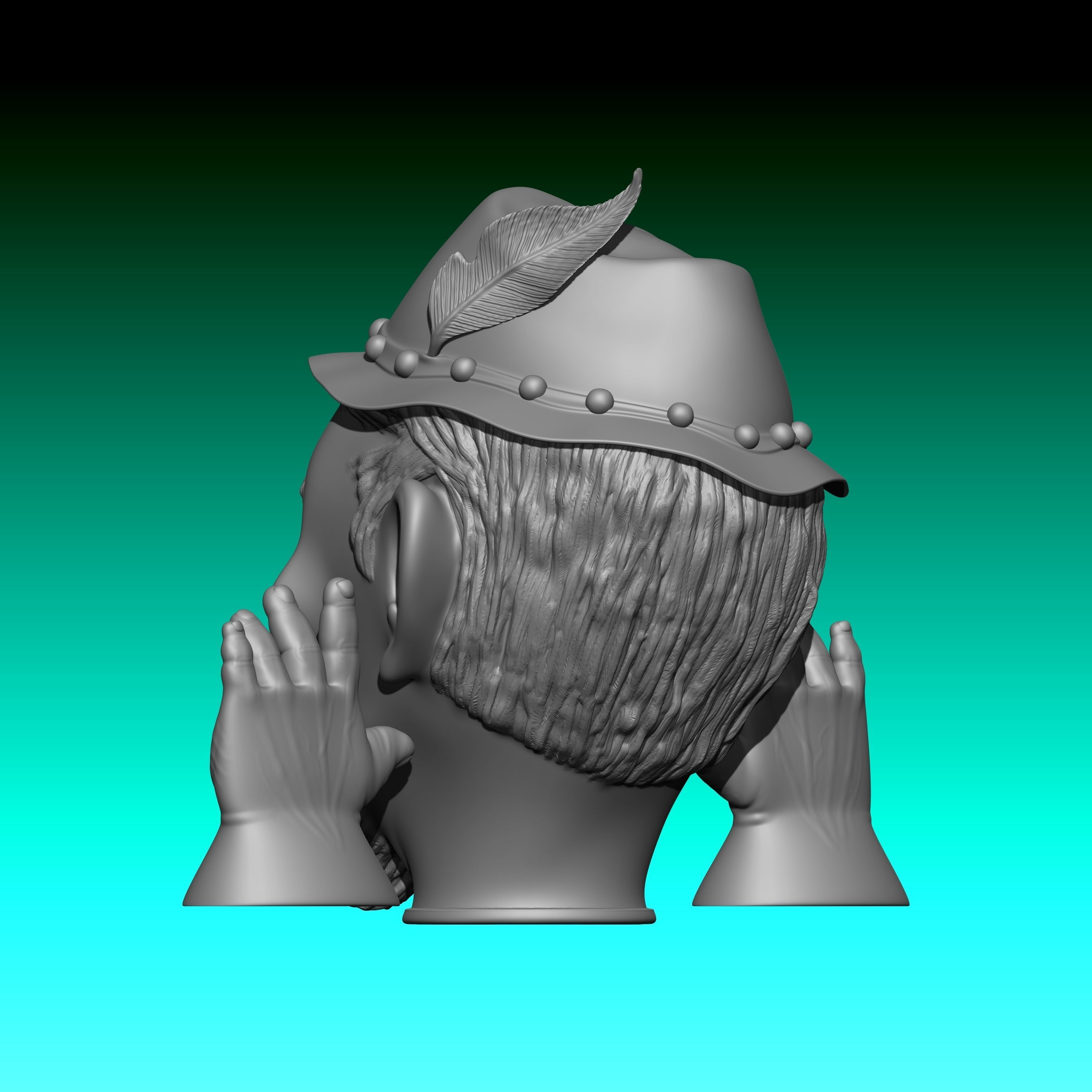 Titere cazador Caperucita-Little Red Riding Hood hunter puppet free 3D ...