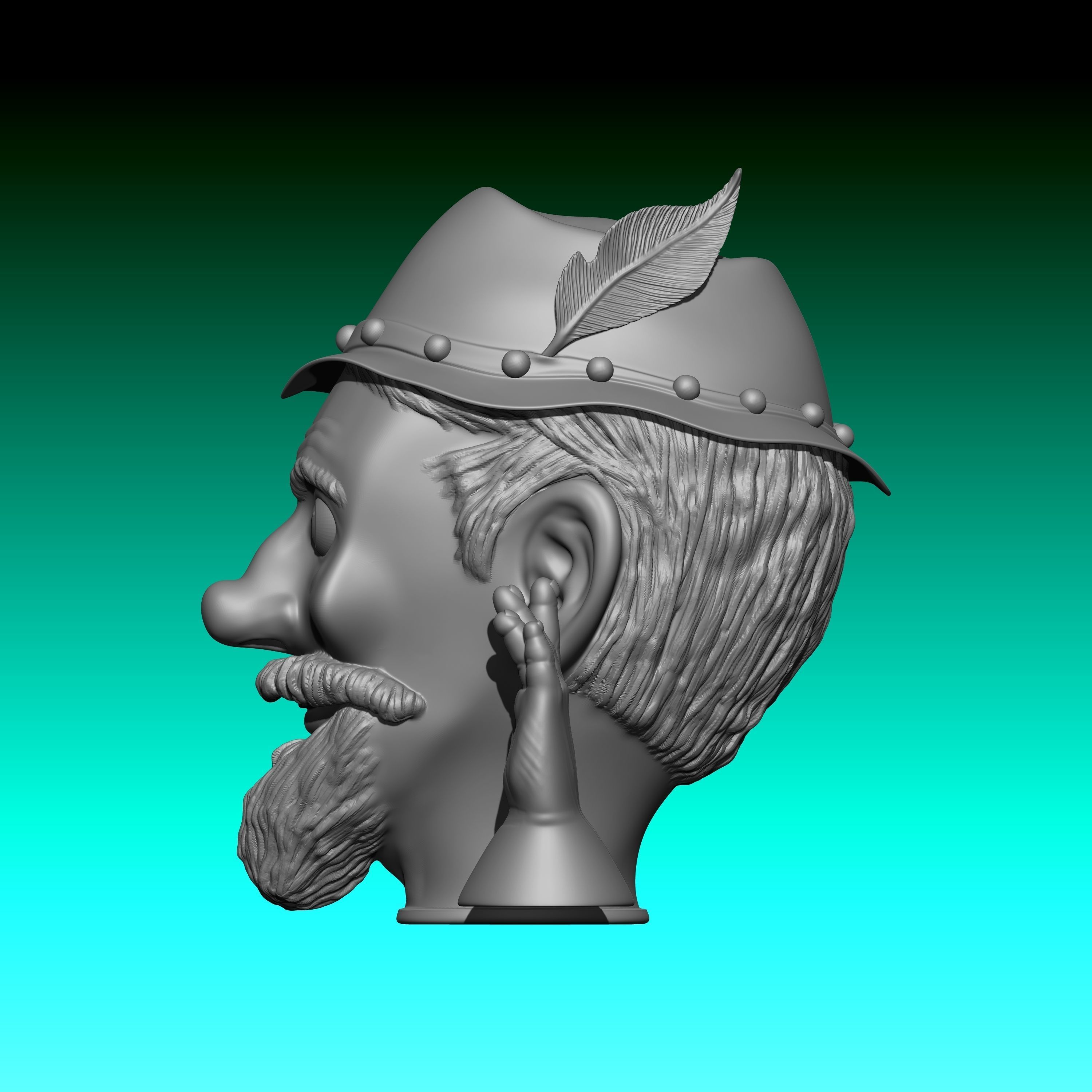 Titere cazador Caperucita-Little Red Riding Hood hunter puppet free 3D ...