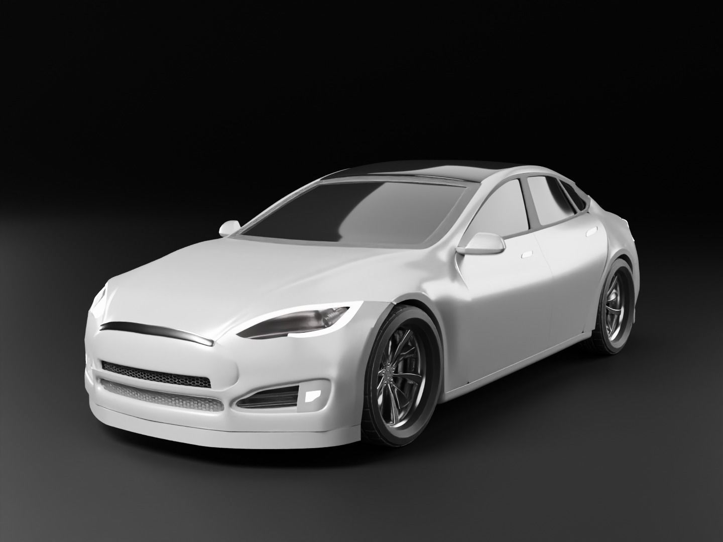 Tesla Model S Plaid 3D model animated rigged | CGTrader
