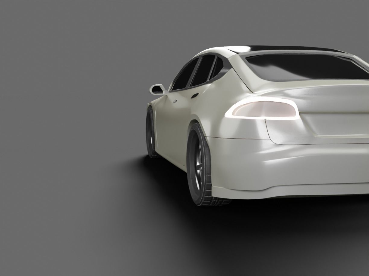 Tesla Model S Plaid 3D model animated rigged | CGTrader