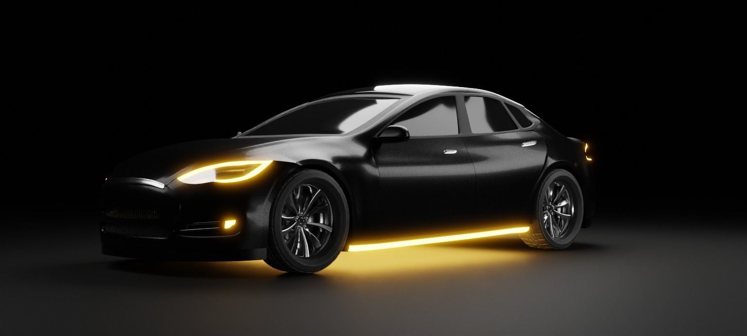 Tesla Model S Plaid 3D model animated rigged | CGTrader