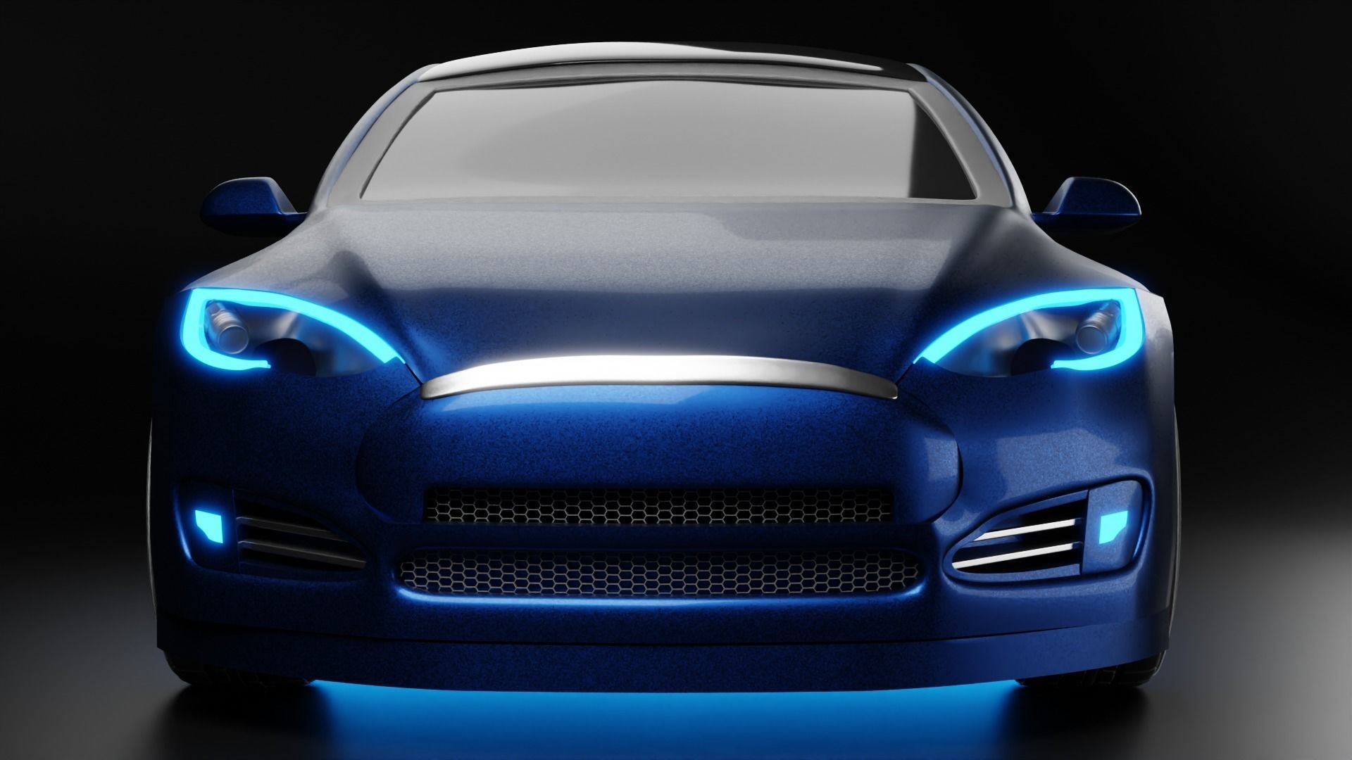 Tesla Model S Plaid 3D model animated rigged | CGTrader