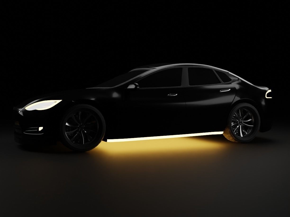 Tesla Model S Plaid 3D model animated rigged | CGTrader