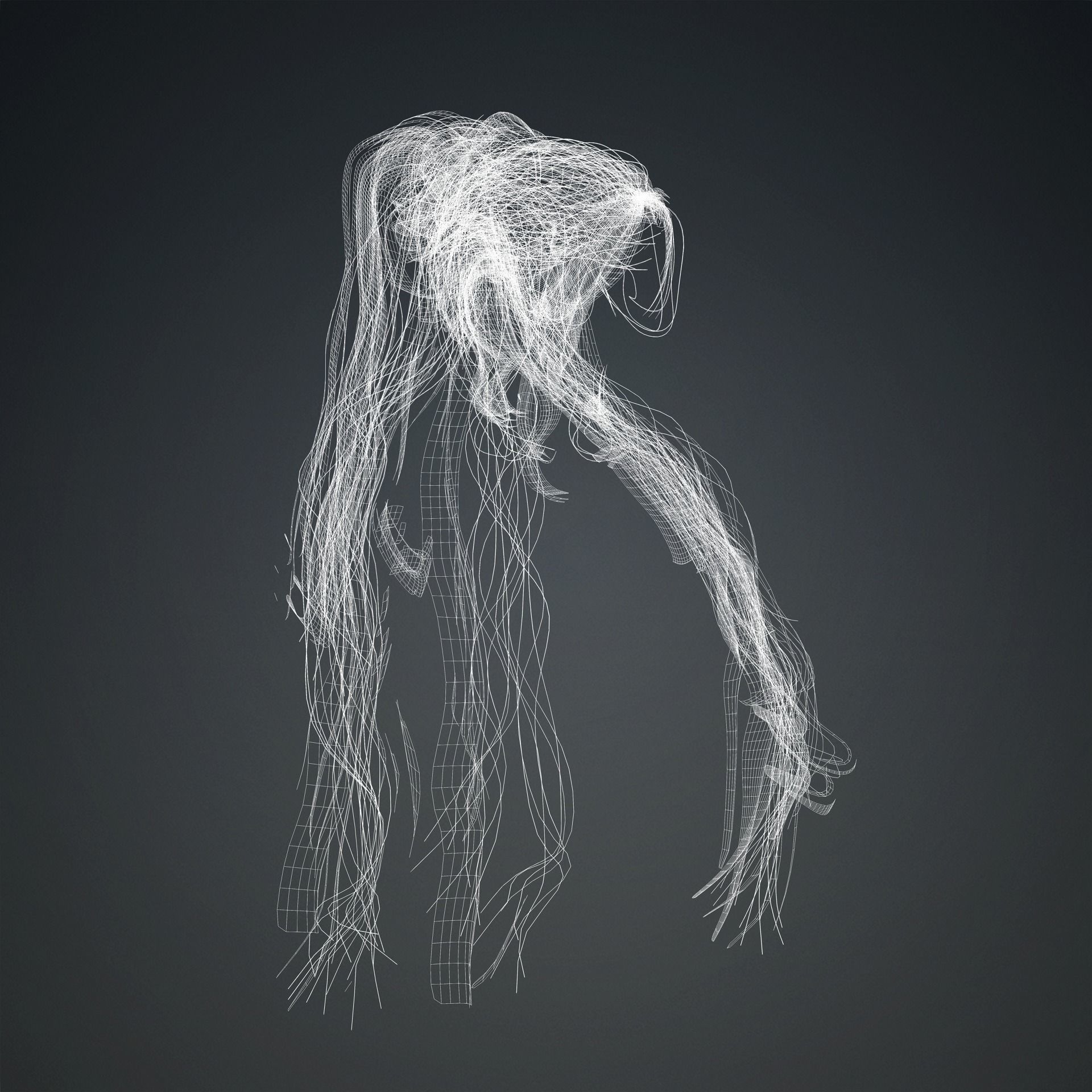 Female Hair Evelyn 3D model | CGTrader