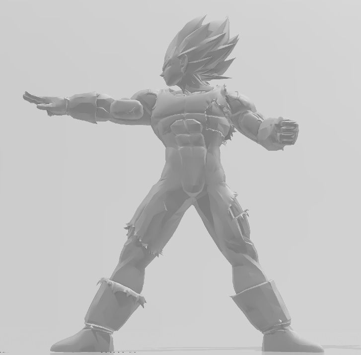 Majin Vegeta 3D model 3D printable | CGTrader