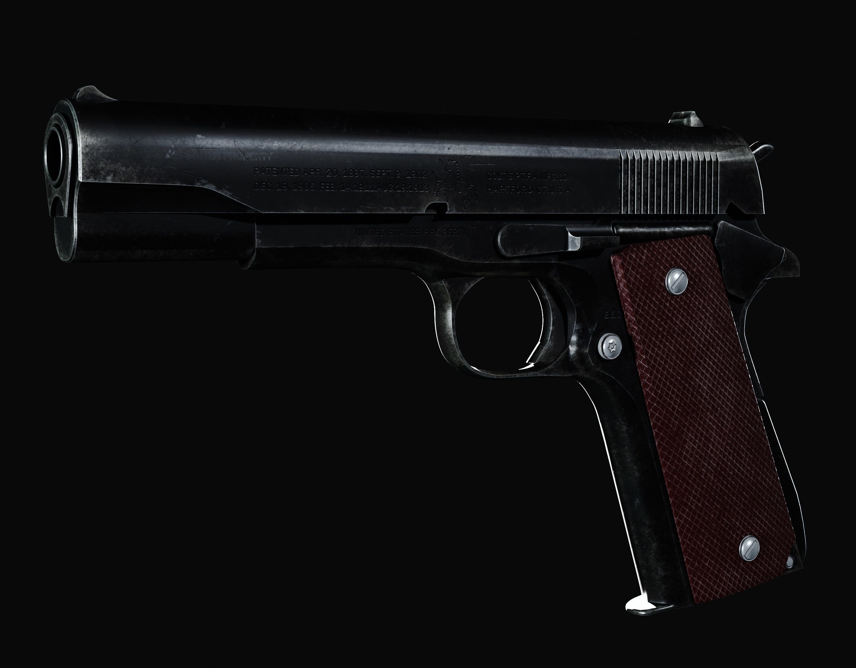 M1911 3D model | CGTrader