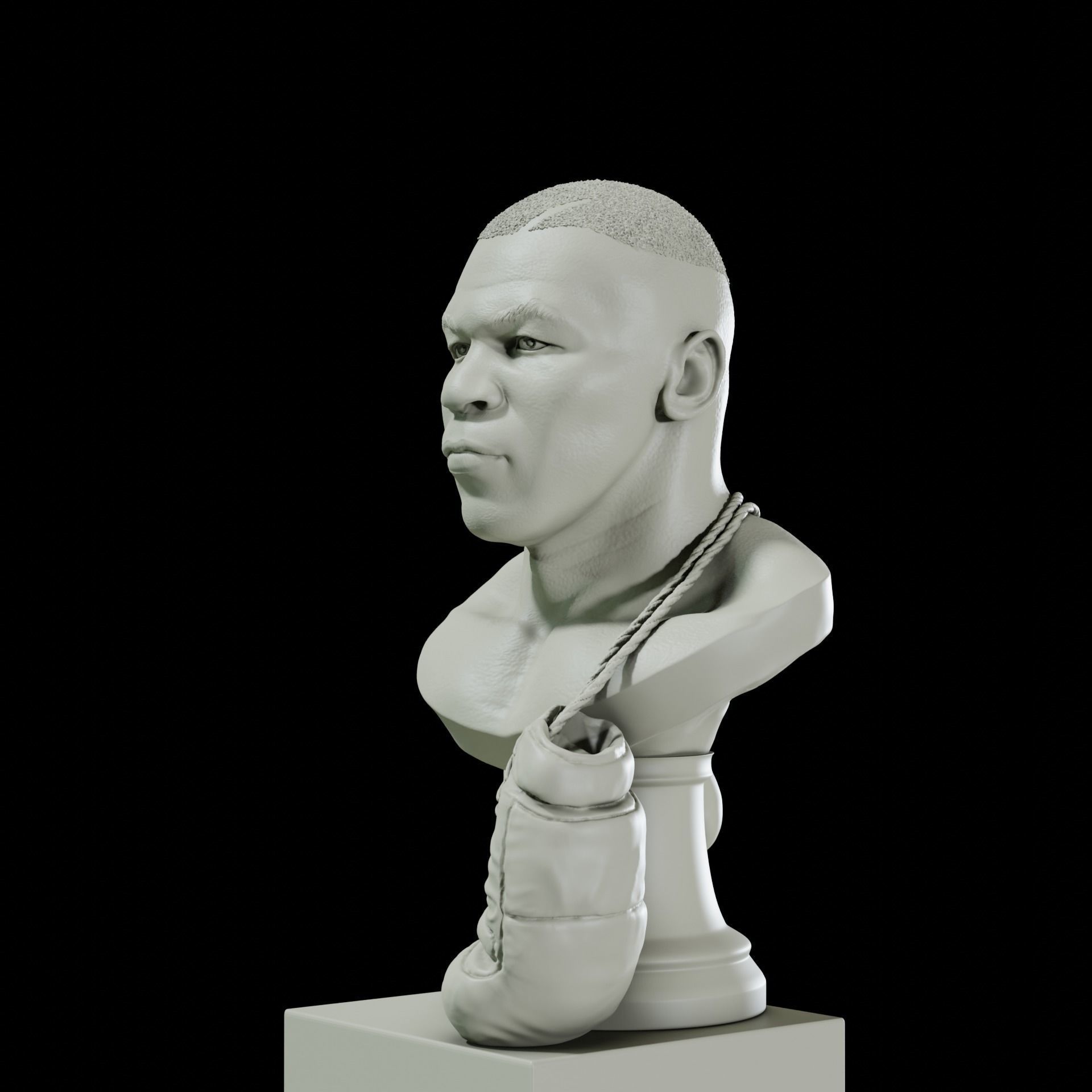 MIke Tyson 3D Bust for printing 3D model 3D printable | CGTrader