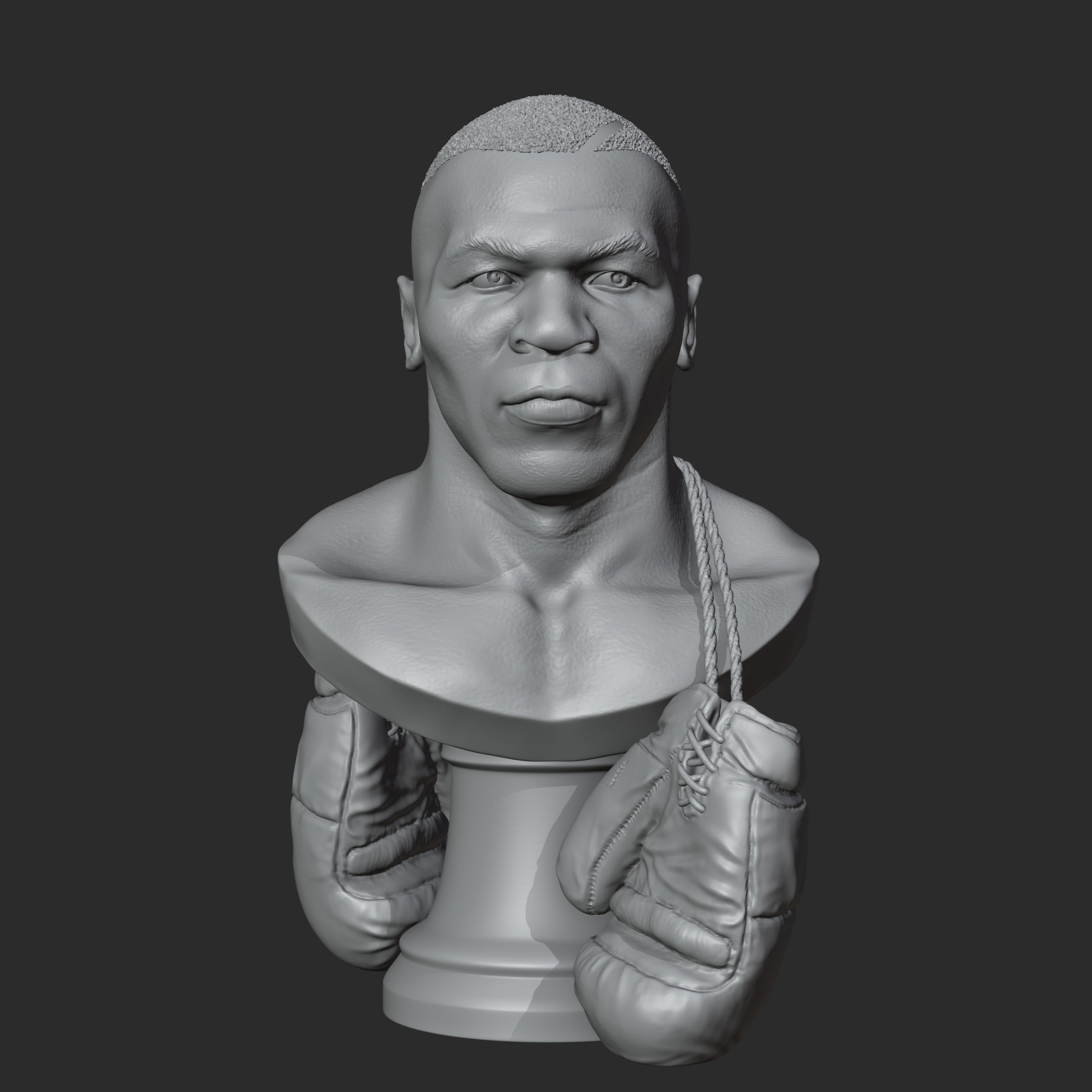 MIke Tyson 3D Bust for printing 3D model 3D printable | CGTrader