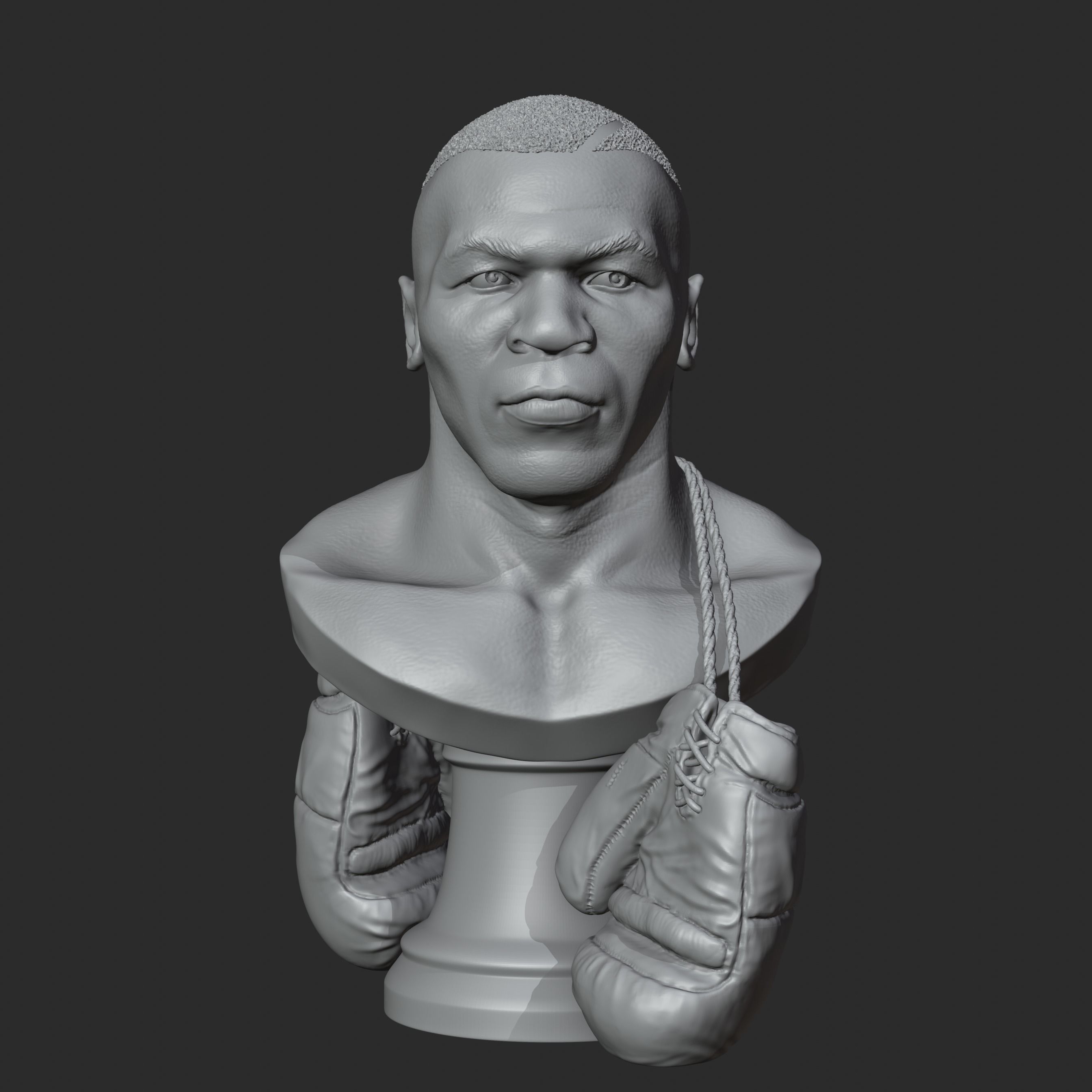 MIke Tyson 3D Bust for printing 3D model 3D printable | CGTrader