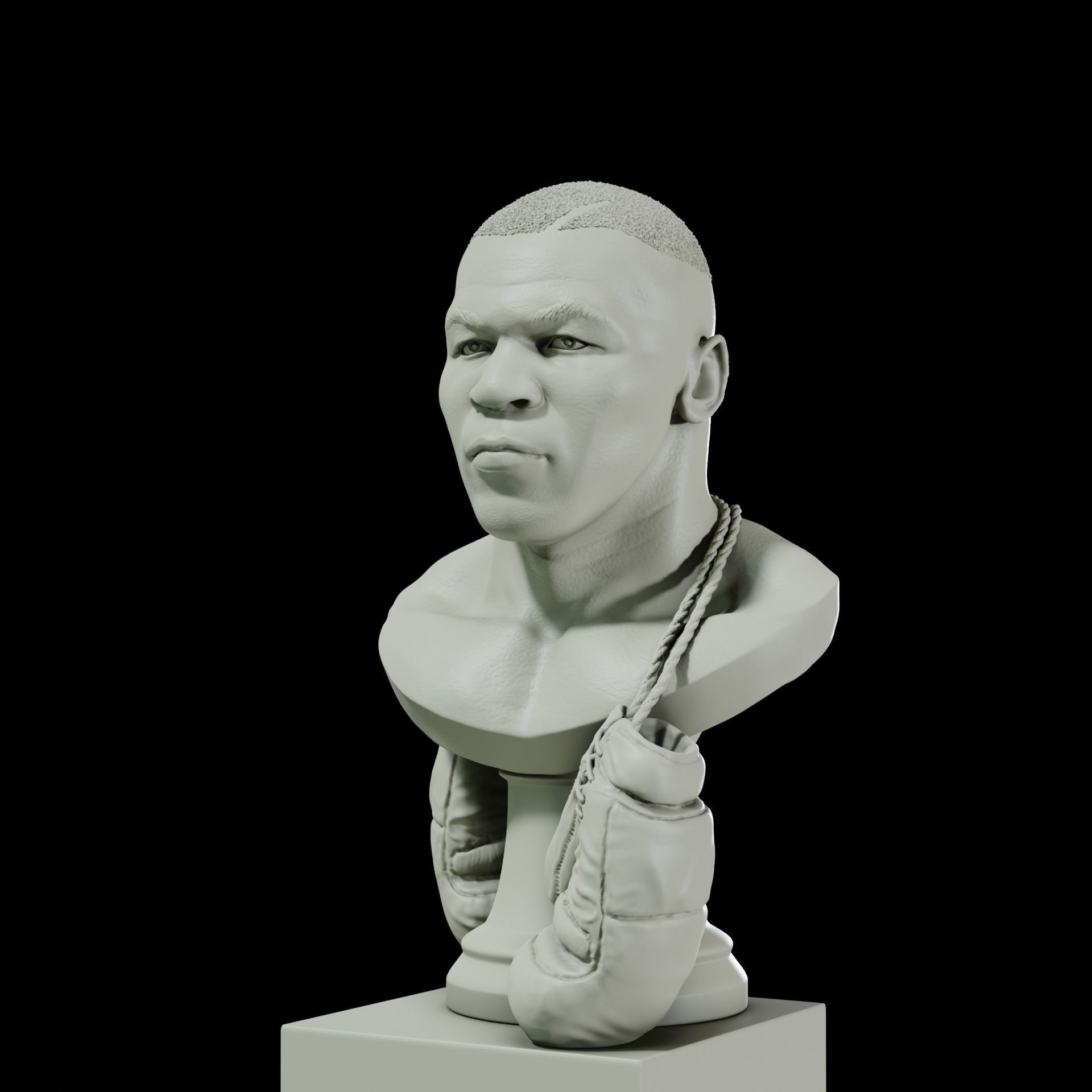 MIke Tyson 3D Bust for printing 3D model 3D printable | CGTrader