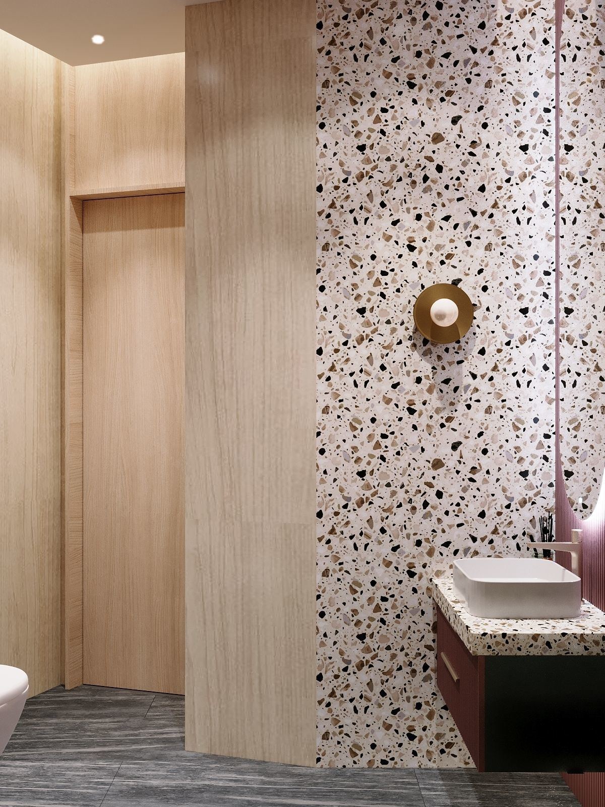 Elegant Womans Restroom 3D Model Interior Scene free 3D model | CGTrader