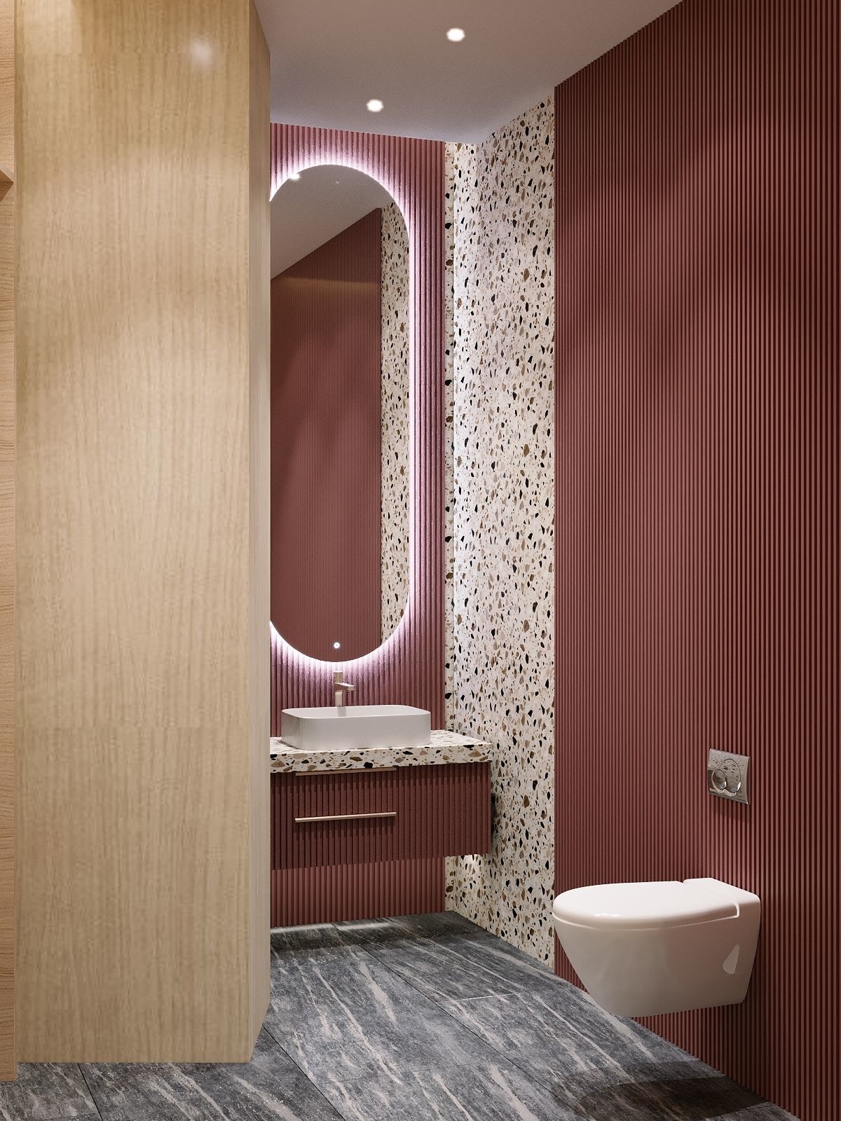 Elegant Womans Restroom 3D Model Interior Scene free 3D model | CGTrader