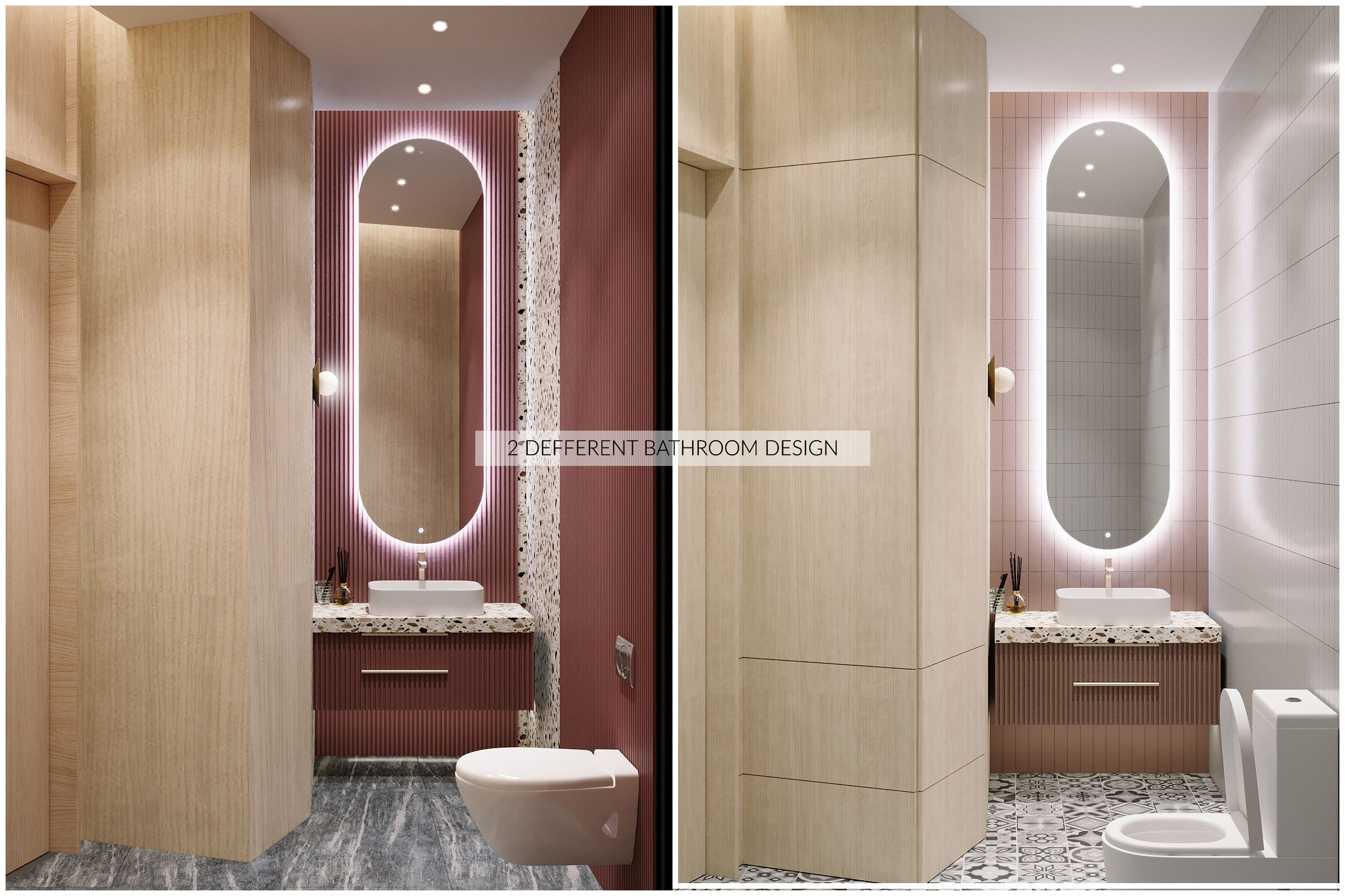 Elegant Womans Restroom 3D Model Interior Scene free 3D model | CGTrader