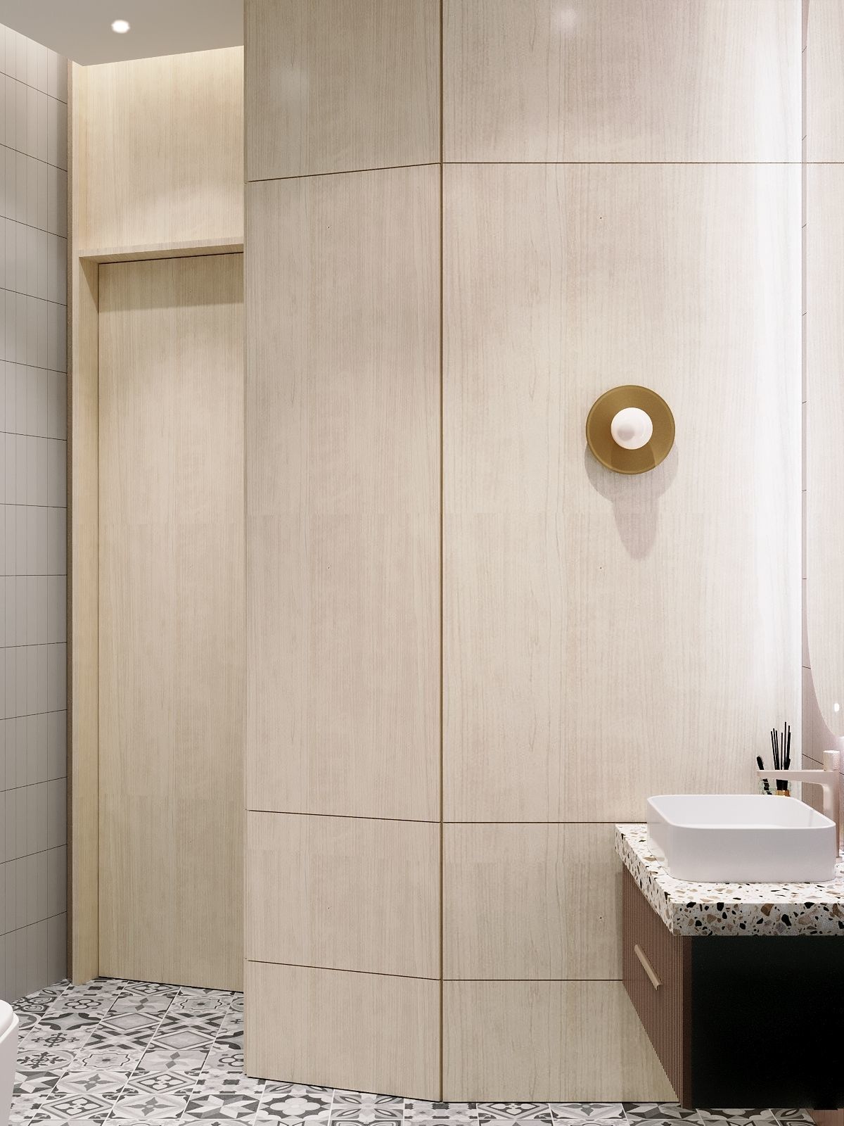 Elegant Womans Restroom 3D Model Interior Scene free 3D model | CGTrader