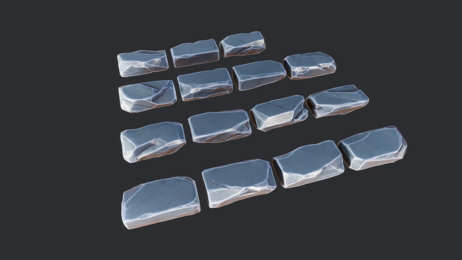 Stylized Stone blocks 3D model | CGTrader