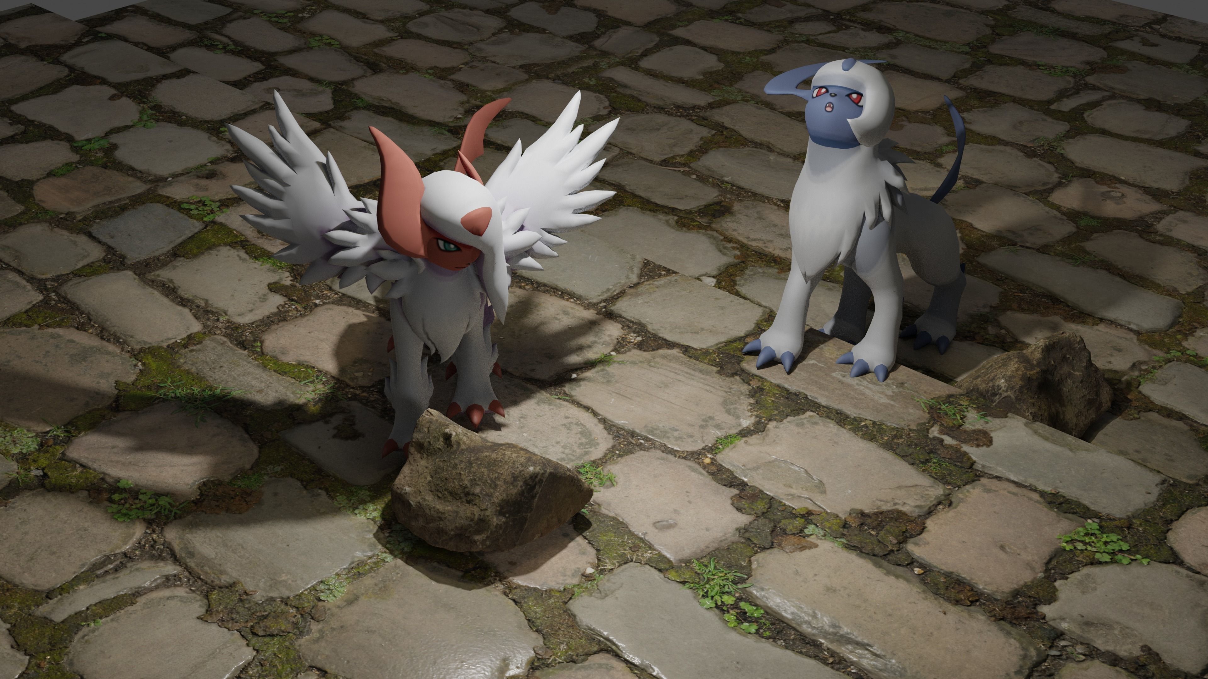 3D model Absol Pokemon Character VR / AR / low-poly | CGTrader