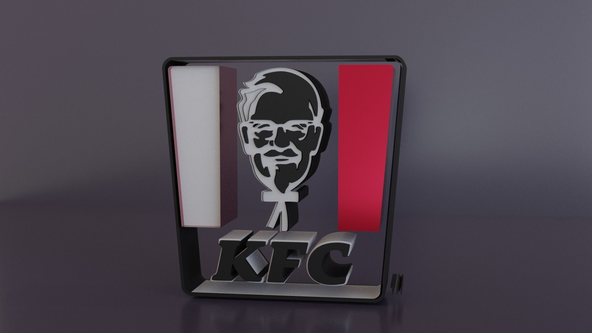 KFC logo 3D model | CGTrader