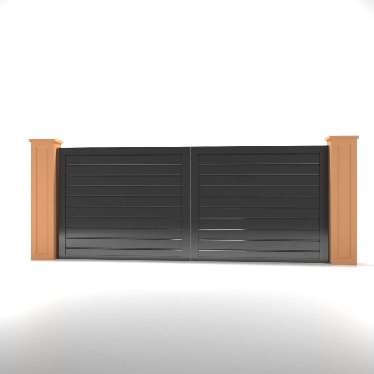 Gate for house free 3D model | CGTrader