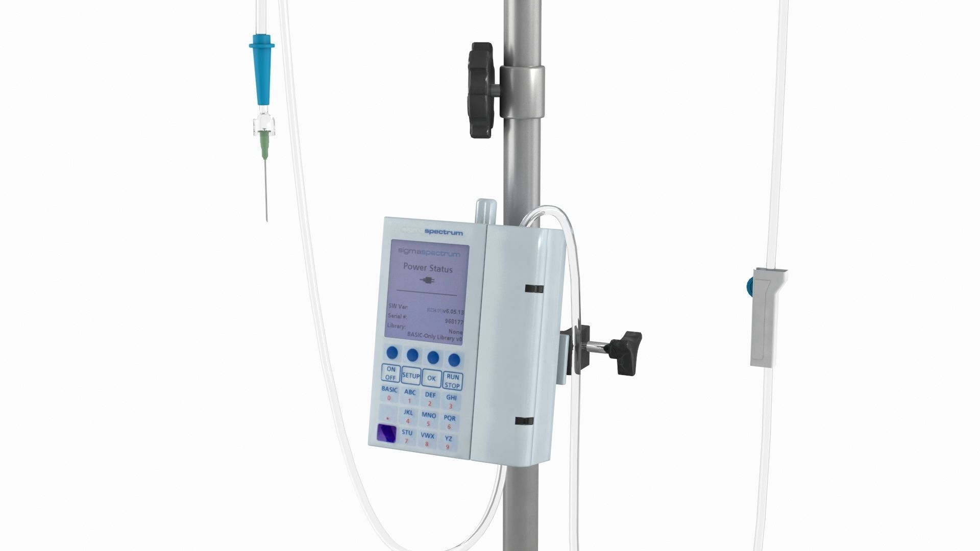 3D model IV Stand Pool With Infusion Pump VR / AR / low-poly | CGTrader