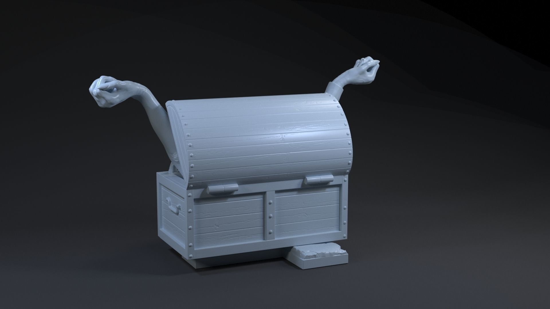 Mimic Dark Souls yawning and standing postures 3D model 3D printable ...