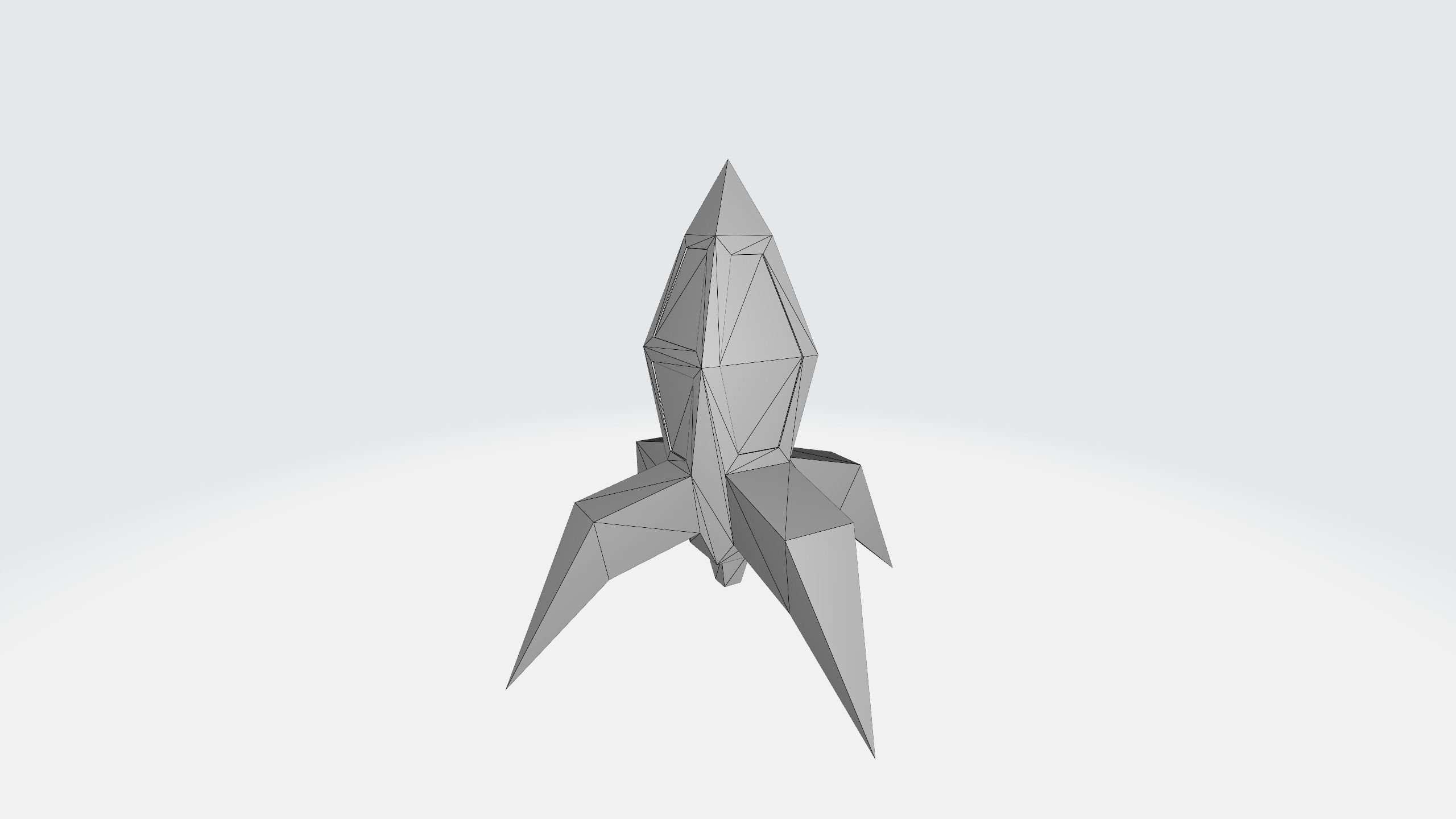 Low poly space rocket for free free VR / AR / low-poly 3D model | CGTrader