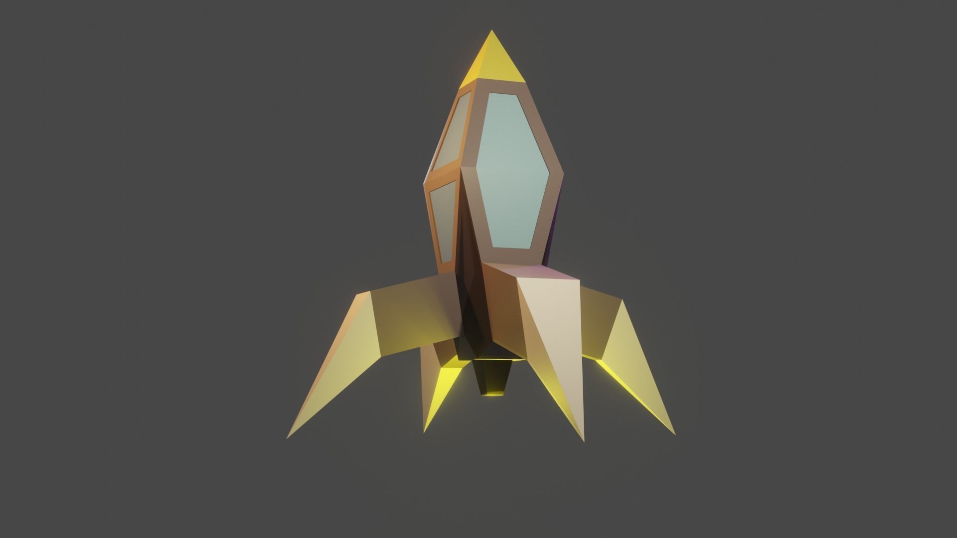 Low poly space rocket for free free VR / AR / low-poly 3D model | CGTrader