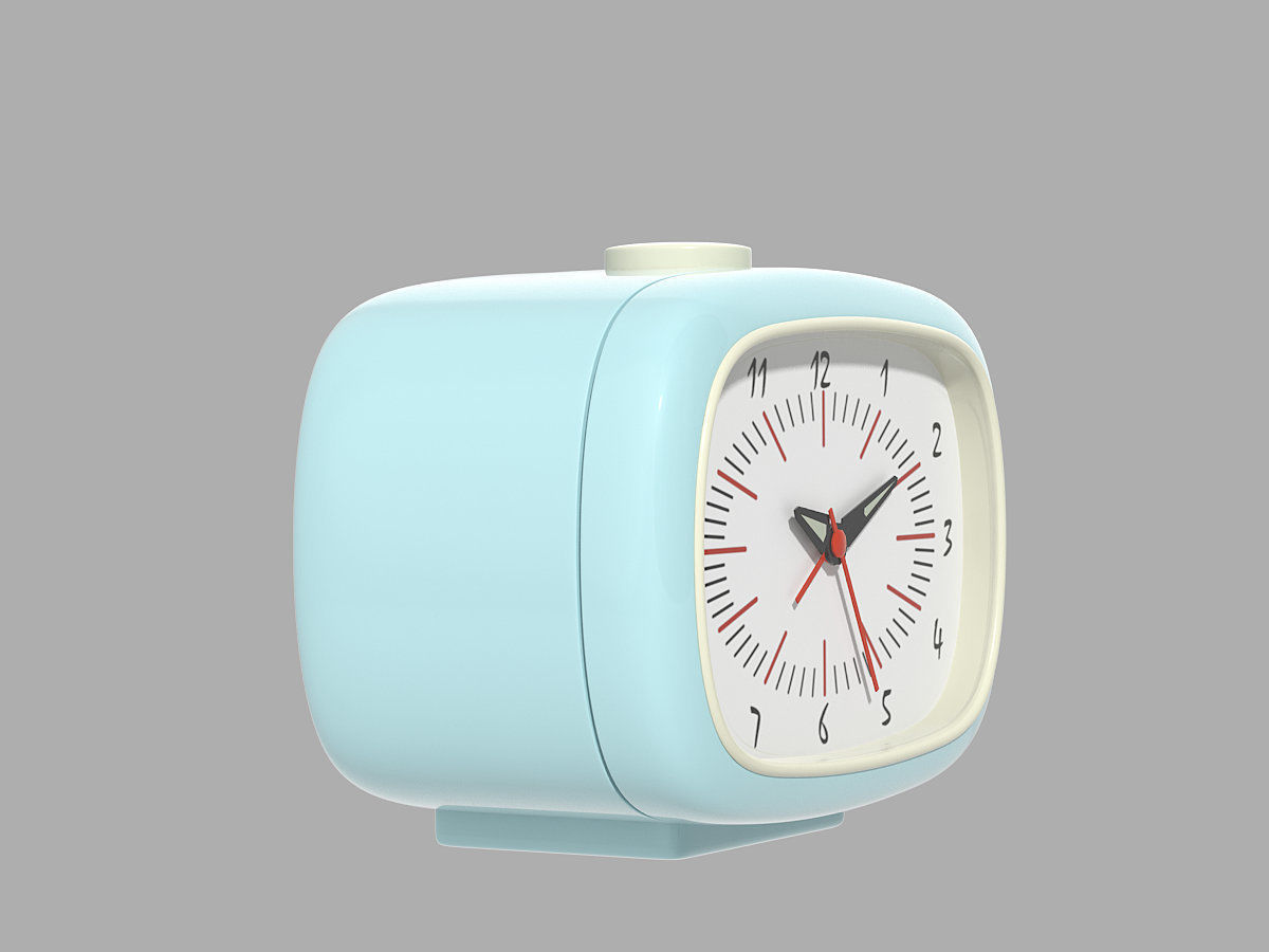 Alarm Clock 60s 3D model | CGTrader