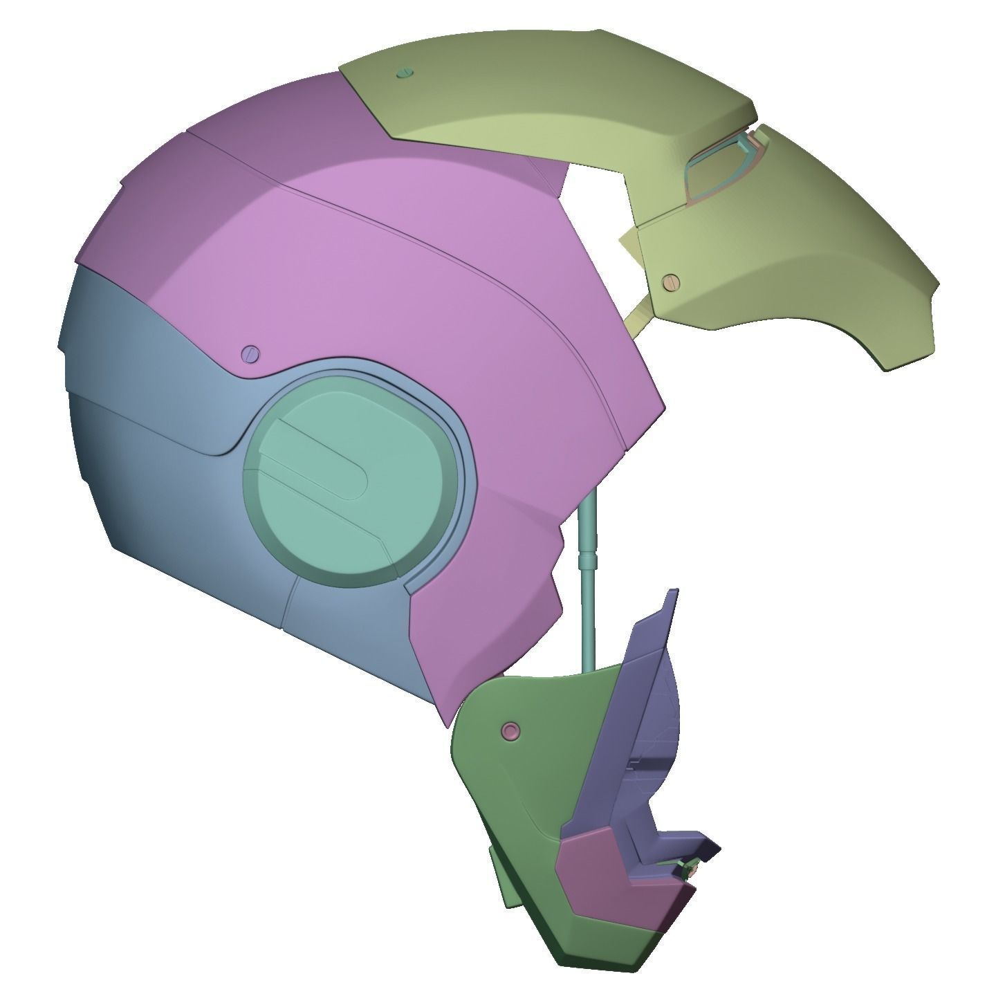 Ironman Mark 45B Helmet 3D Printable Model with Interior Details 3D ...