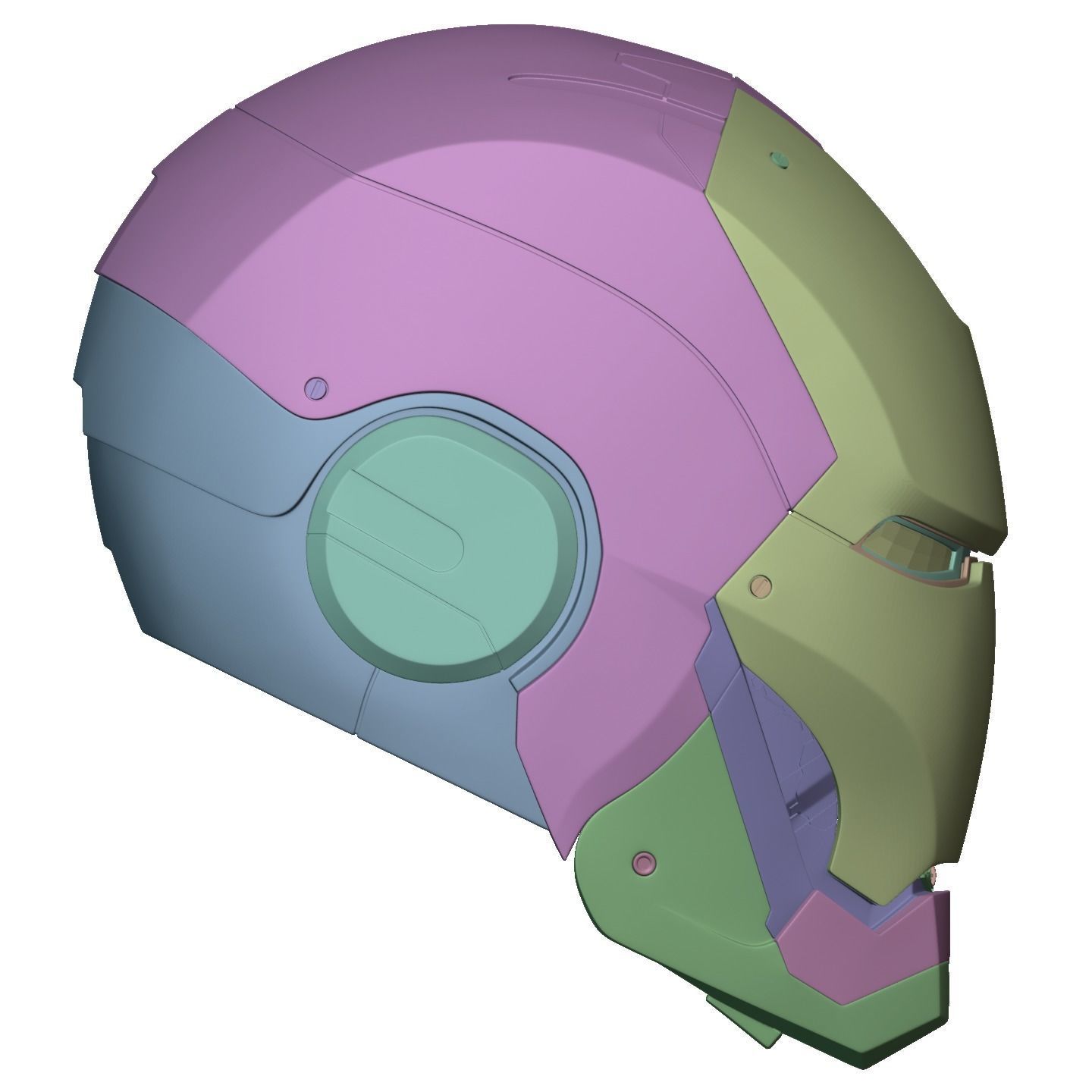 Ironman Mark 45B Helmet 3D Printable Model with Interior Details 3D ...
